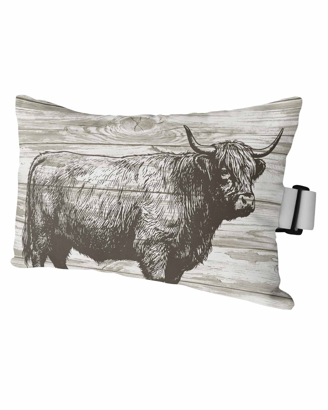 Vintage Yak Outdoor Head Resting Pillows with Insert Animal Countryside ...