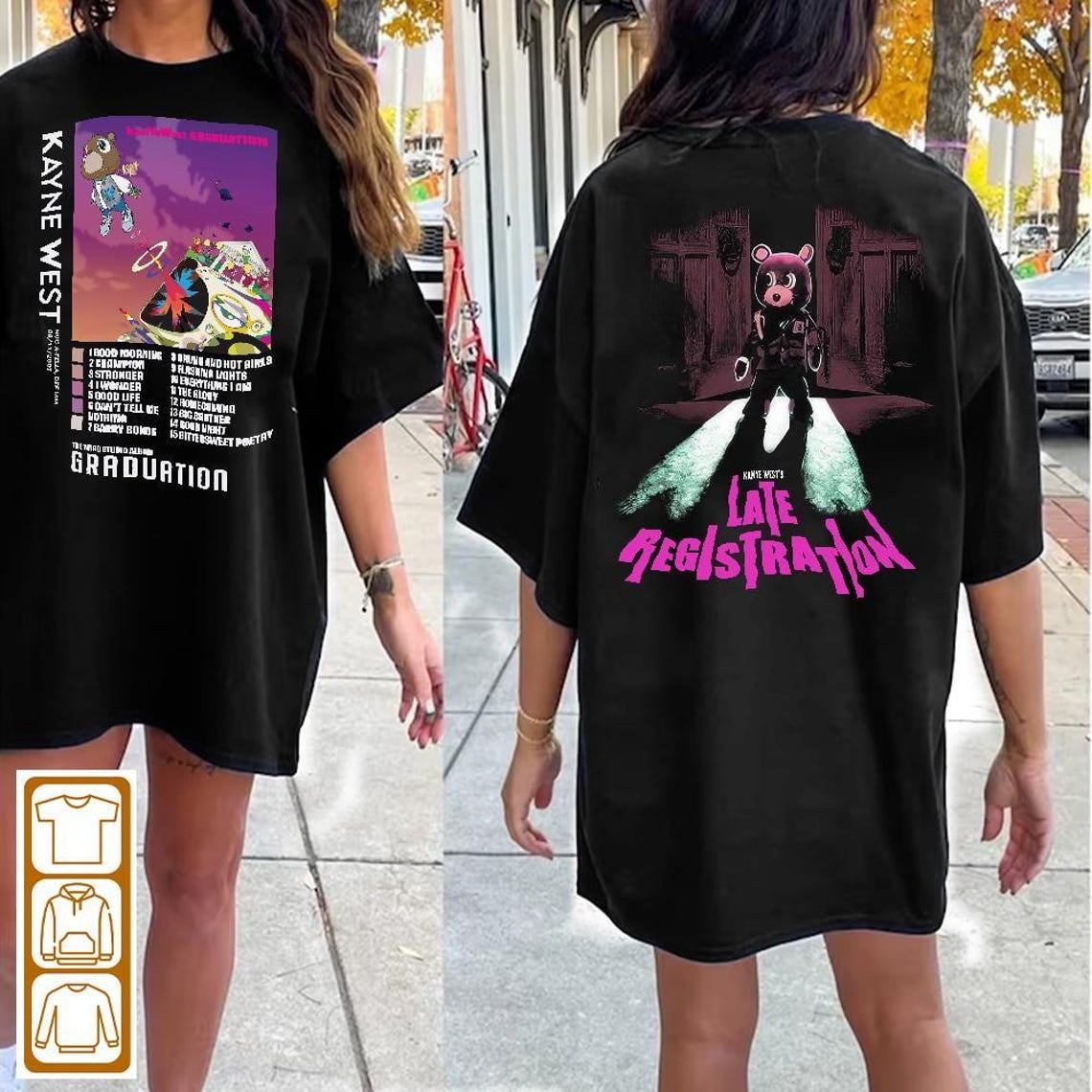 Vintage Ye West College Dropout Tee, Graduation Album Shirt, Vintage ...