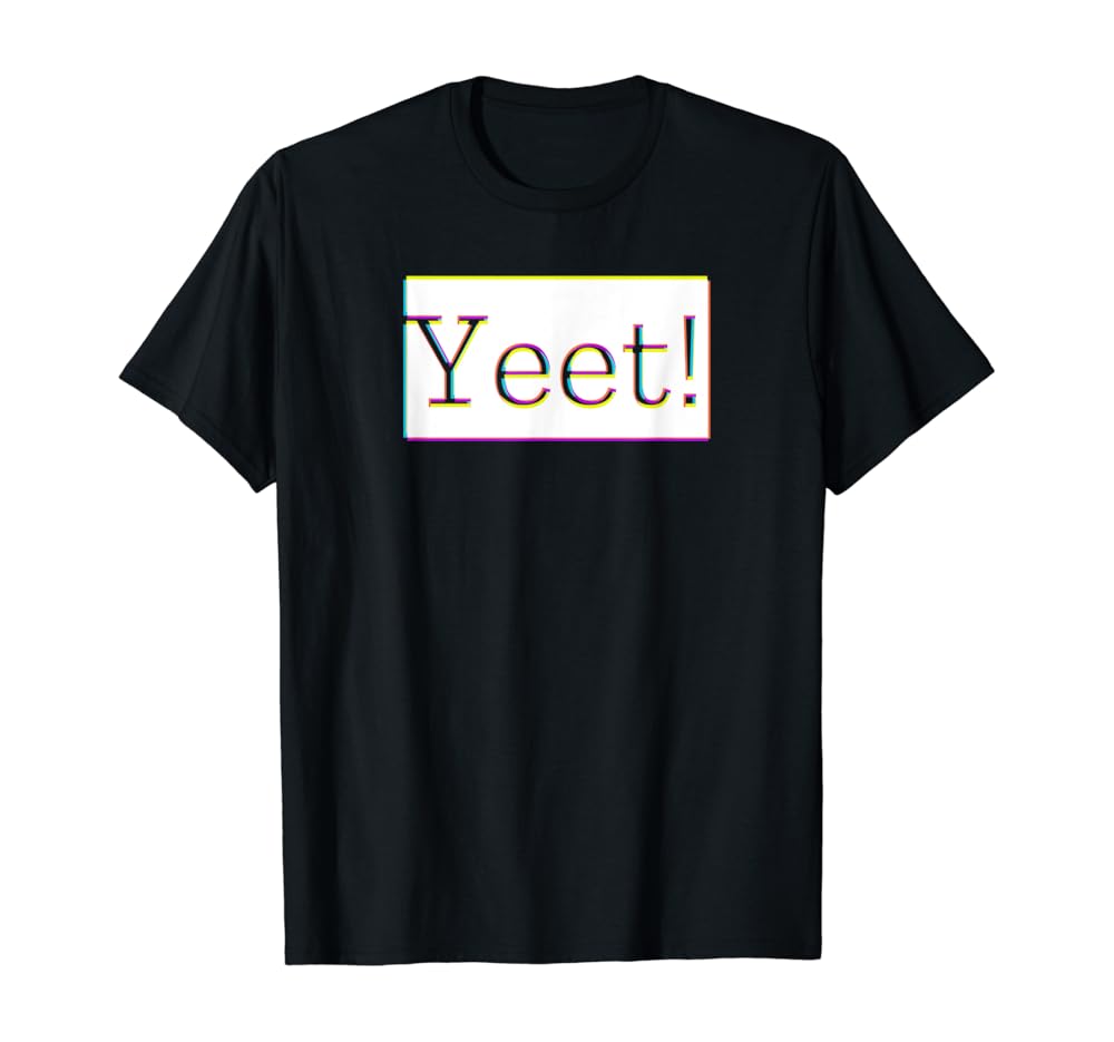 Vintage Yeet Official Colorful Dank Meme Streamer Gift T-Shirt ...