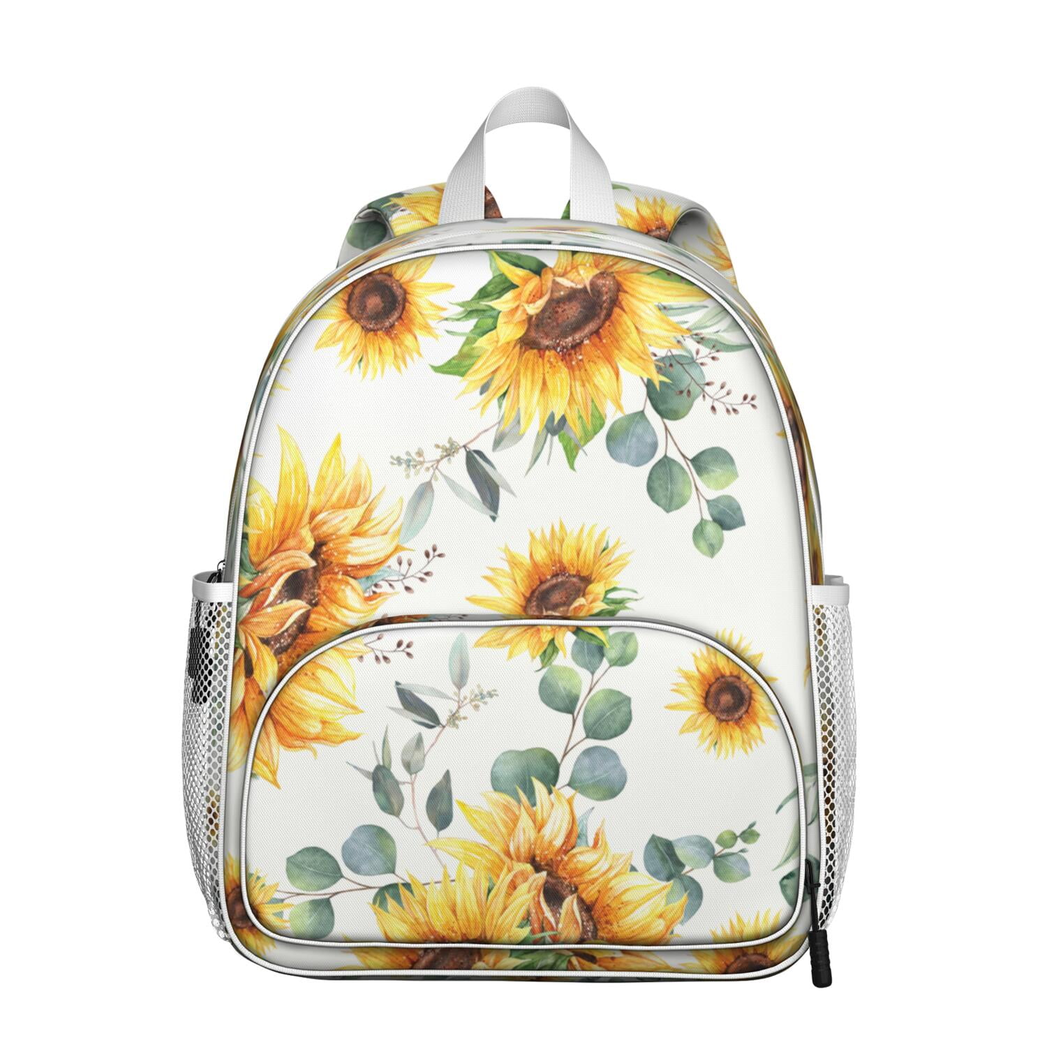 Vintage Yellow Sunflower Backpack - Ergonomic Waterproof Student ...