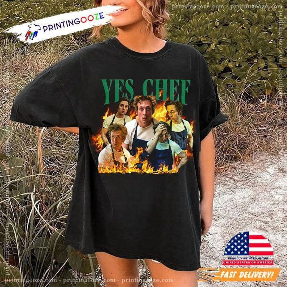 Vintage Yes Chef Jeremy Allen White Shirt - Walmart.com