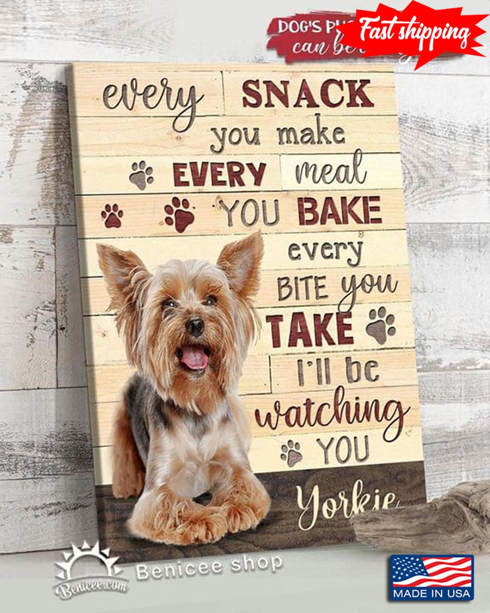Vintage Yorkie Every Snack You Make Every Meal You Bake Every Bite You ...