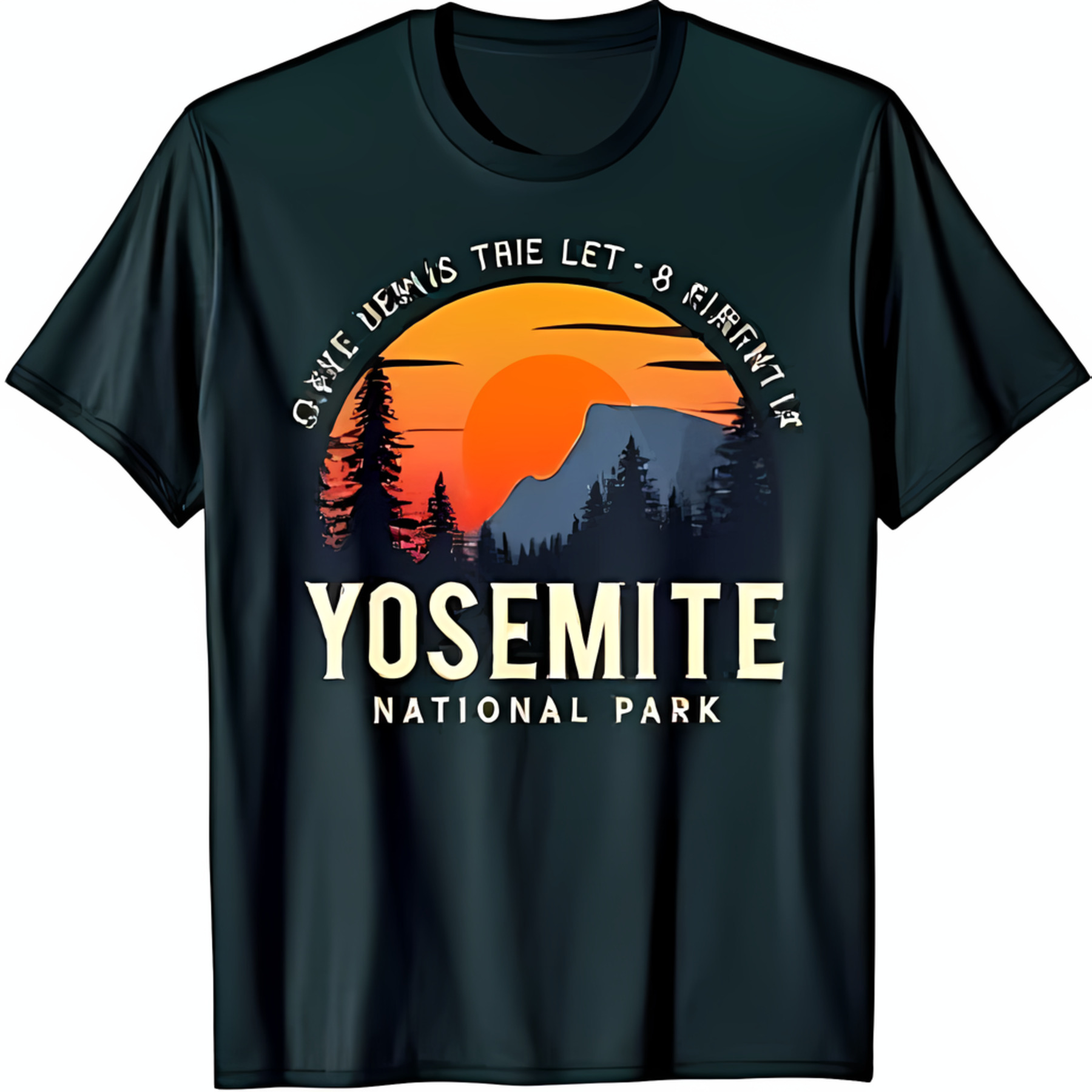 Vintage Yosemite Half Dome Graphic Black T-Shirt Soft Classic Fit ...