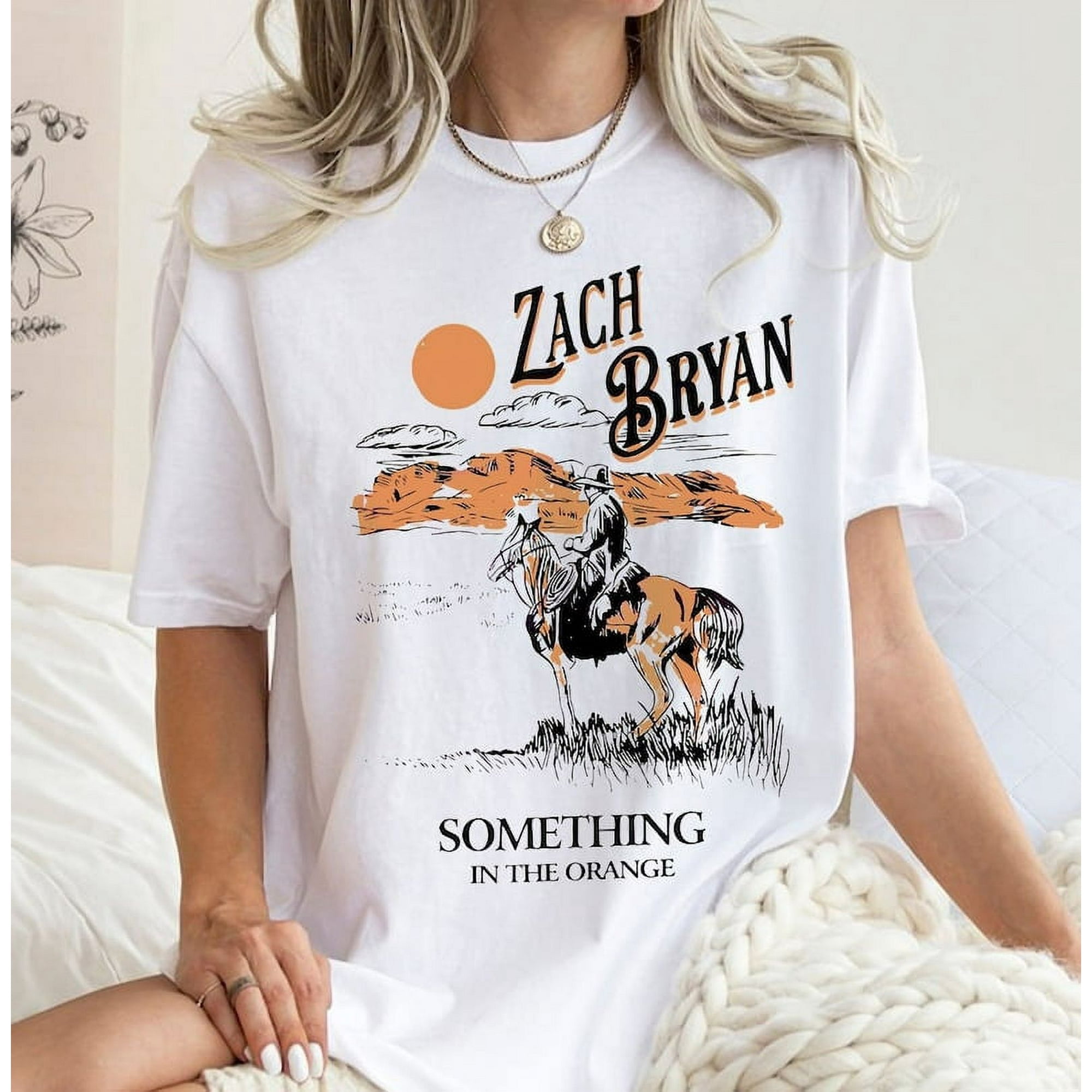 Vintage Zach Bryan Something In The Orange Shirt, The Quittin Time Tour ...