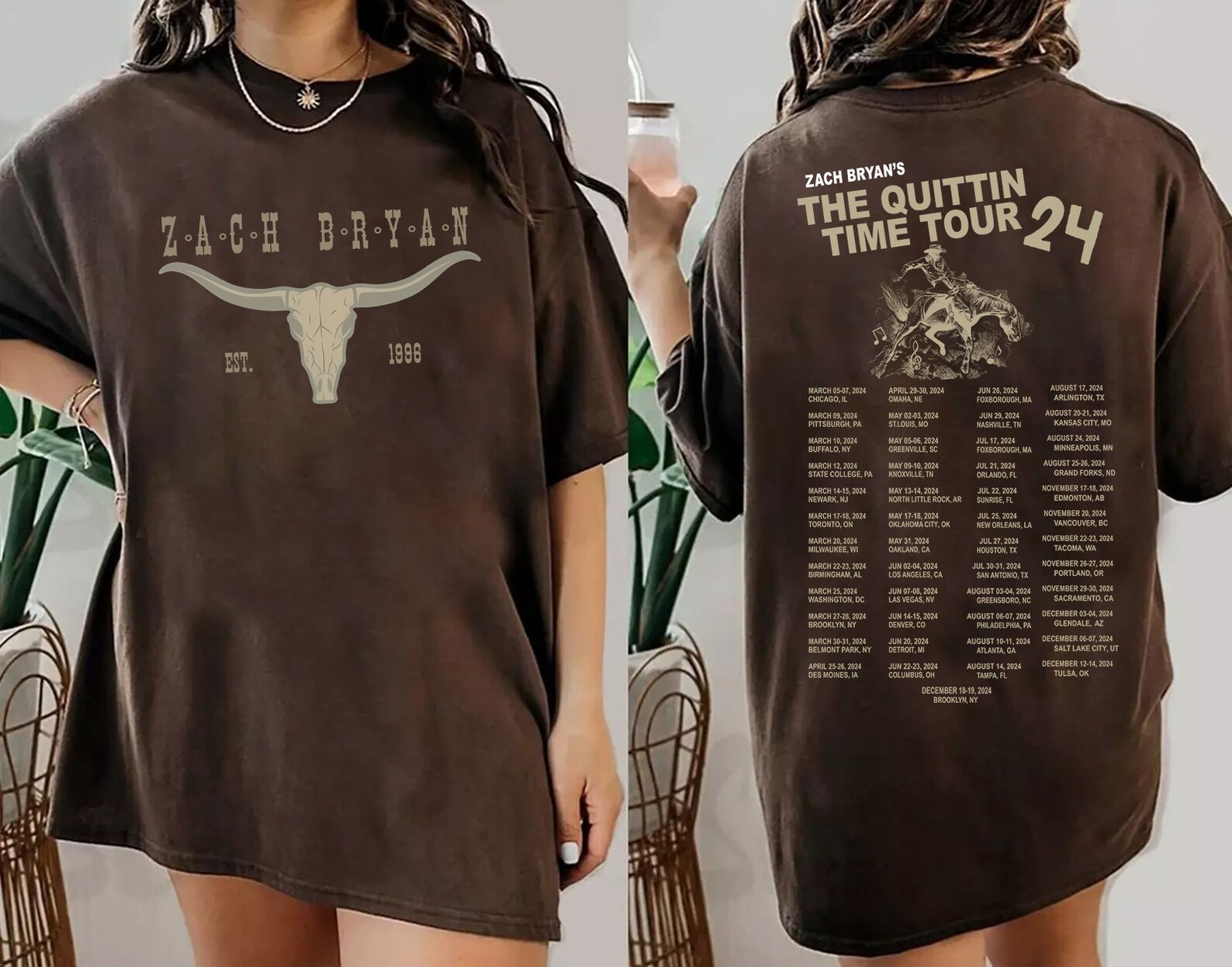 Vintage Zach Bryan The Quittin Time Tour 2024 Shirt, West Music Lover Gift, Bryan Country Music ...