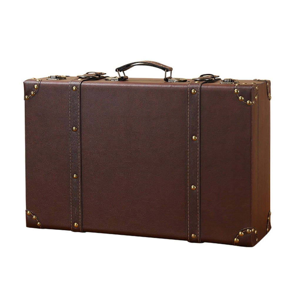 Vintage and Wooden Suitcase Decorative Box Storage Case for Home Use ...