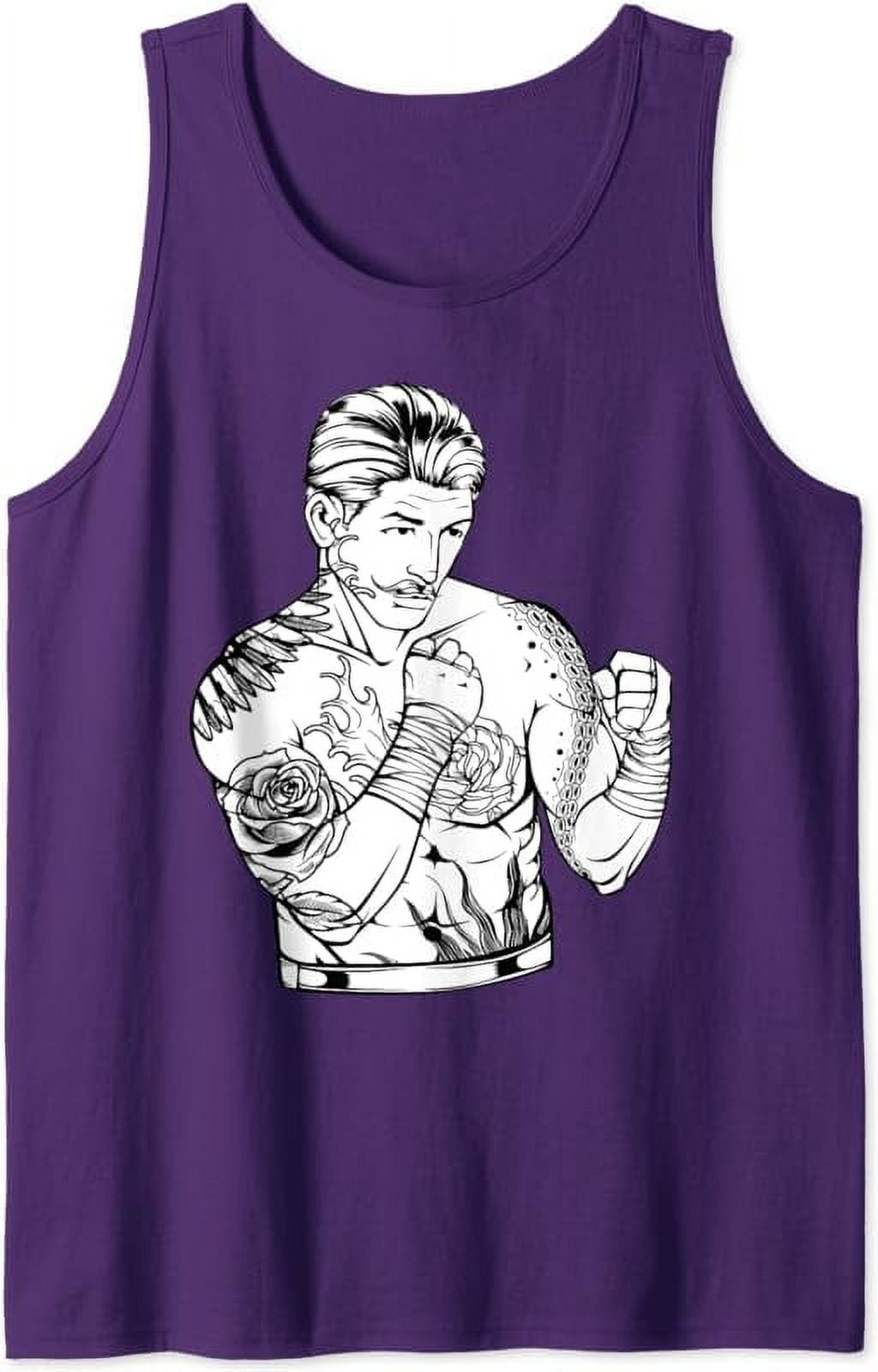 Vintage boxing champion boxer box sport Muay Thai fan tattoo tank top ...