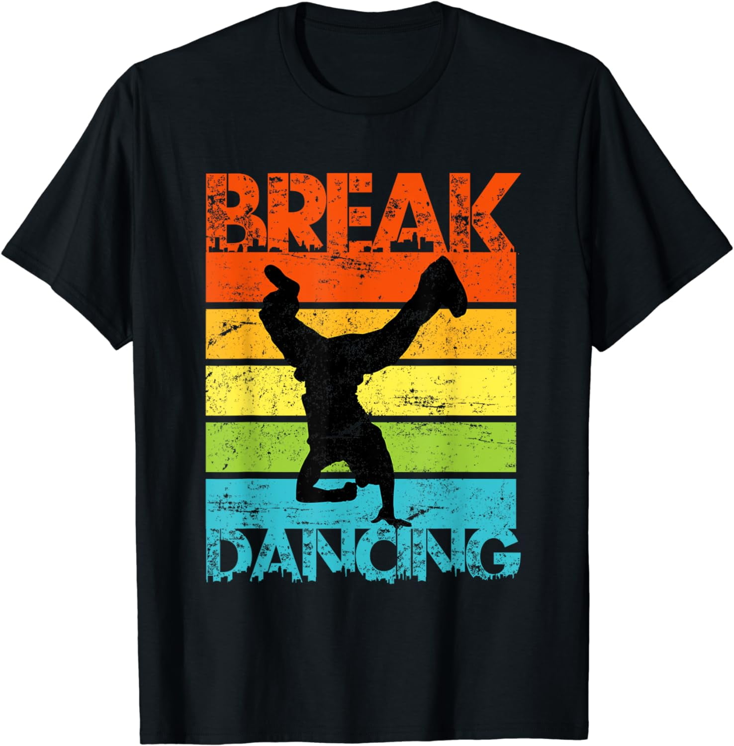 Vintage breakdancing B-boy break dance urban dance hip hop T-Shirt ...