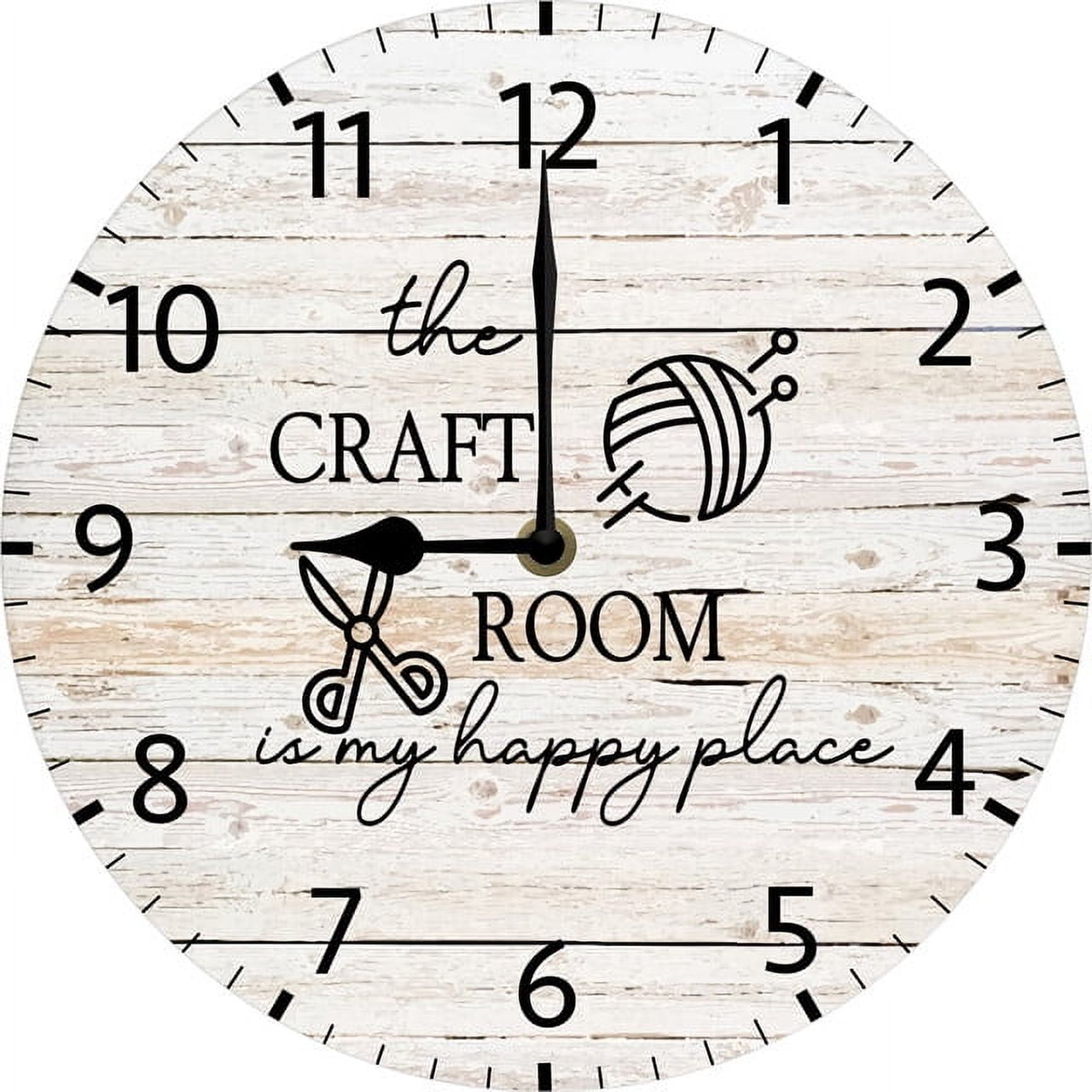 Vintage craft room wall clock Sewing Room Decor sewing gift for ...
