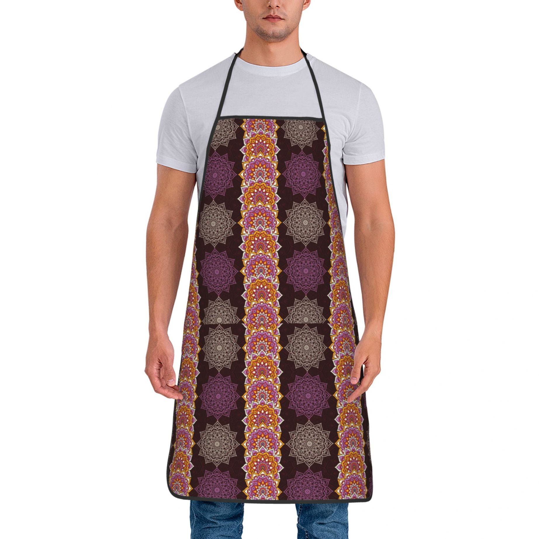 Vintage decorative pattern Aprons for Women Men Waterproof Apron ...