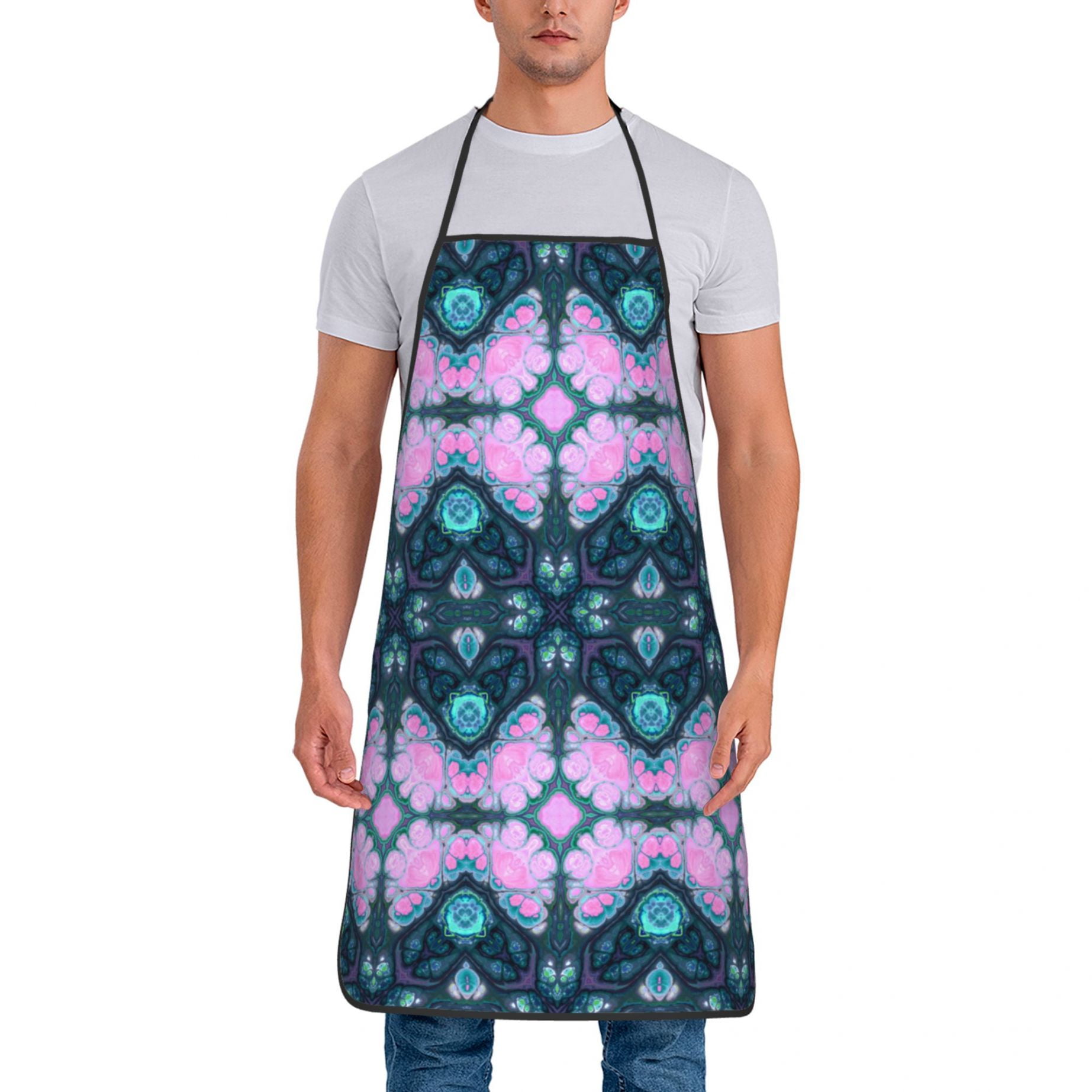 Vintage decorative pattern background (6) Aprons for Women Men ...