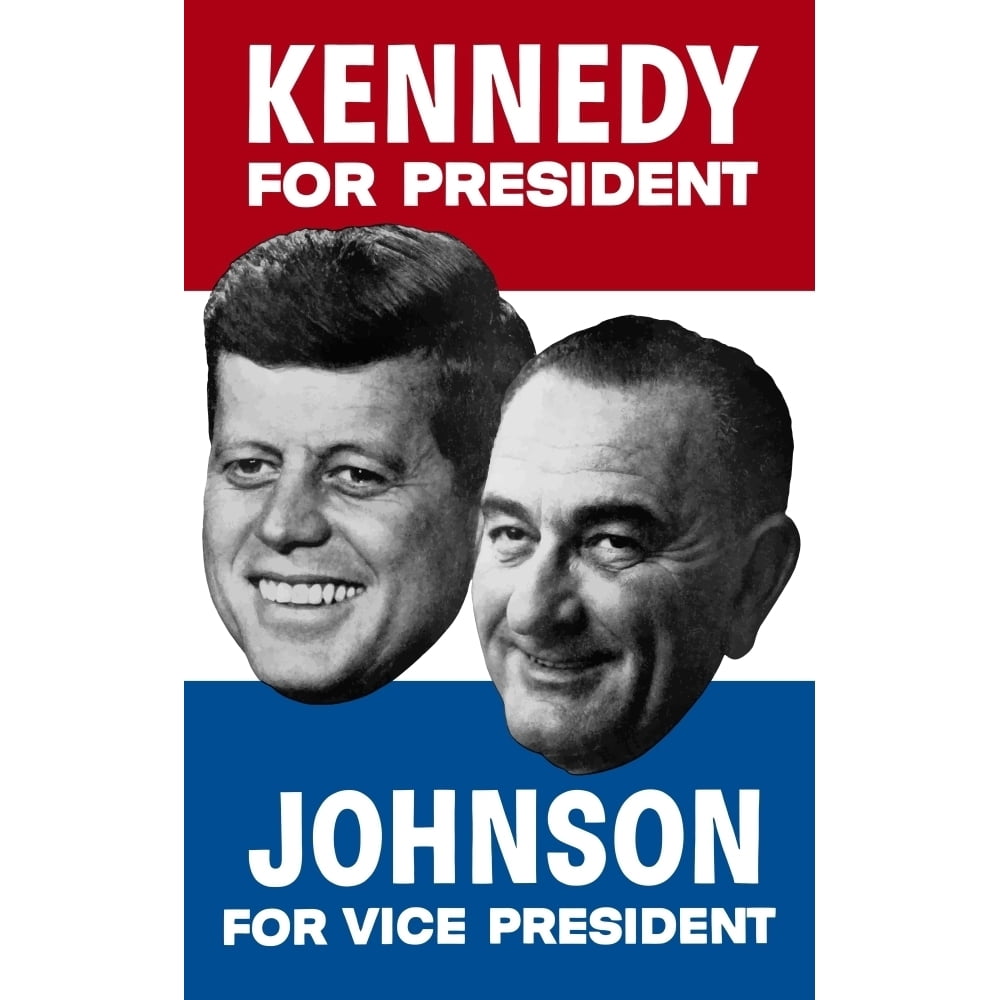 Vintage election poster showing the 1960 Democratic nominees Poster ...