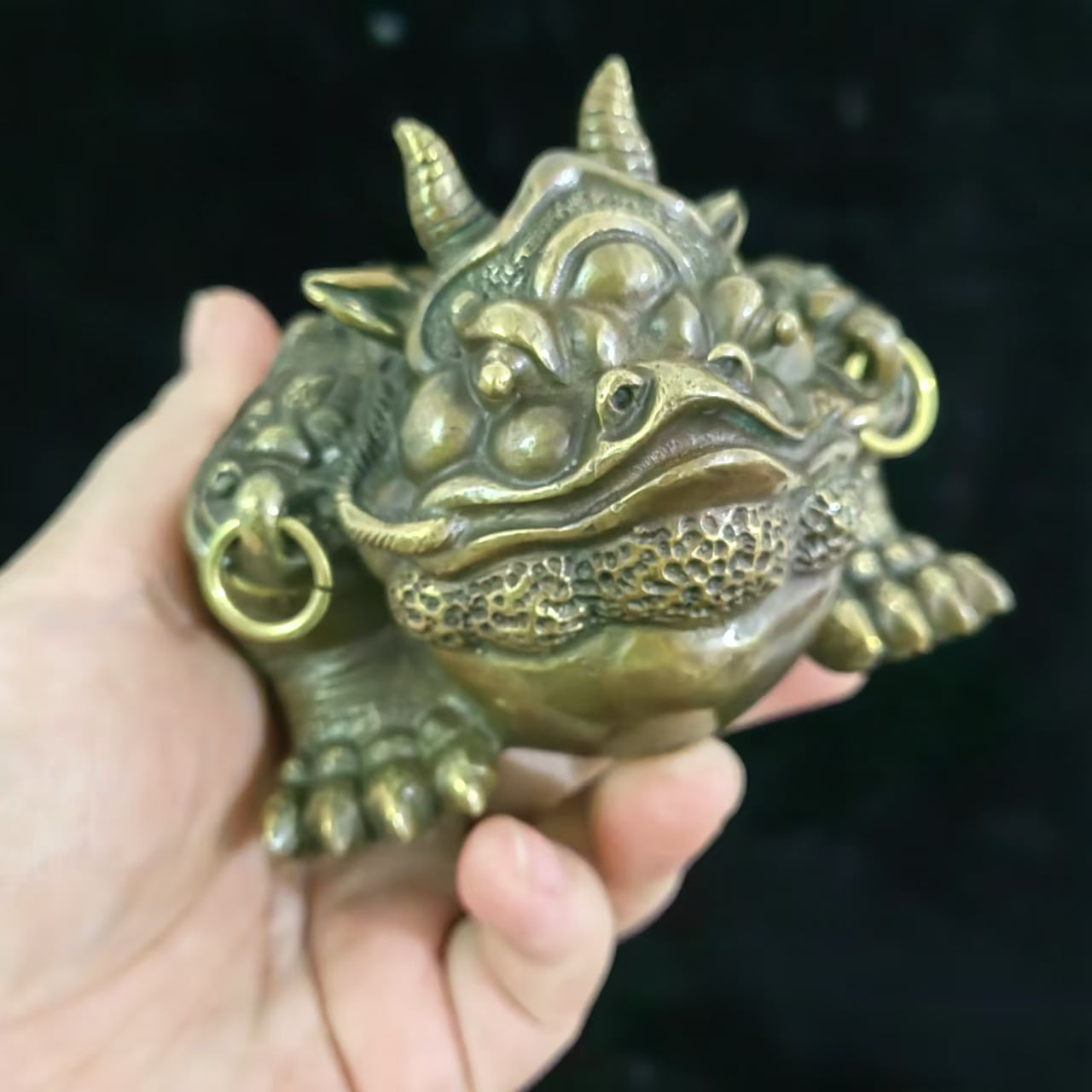 Vintage finds Wealth Golden Frog Toad Coin Fortune,Frog Toad Lucky ...