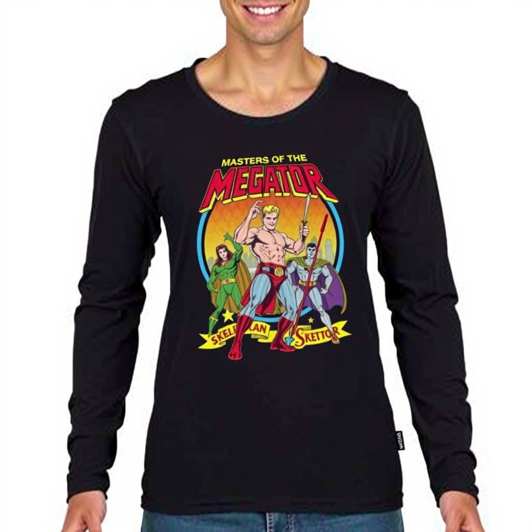 Vintage ' of the Megator' Black Long Sleeve T-Shirt - Featuring Megator ...