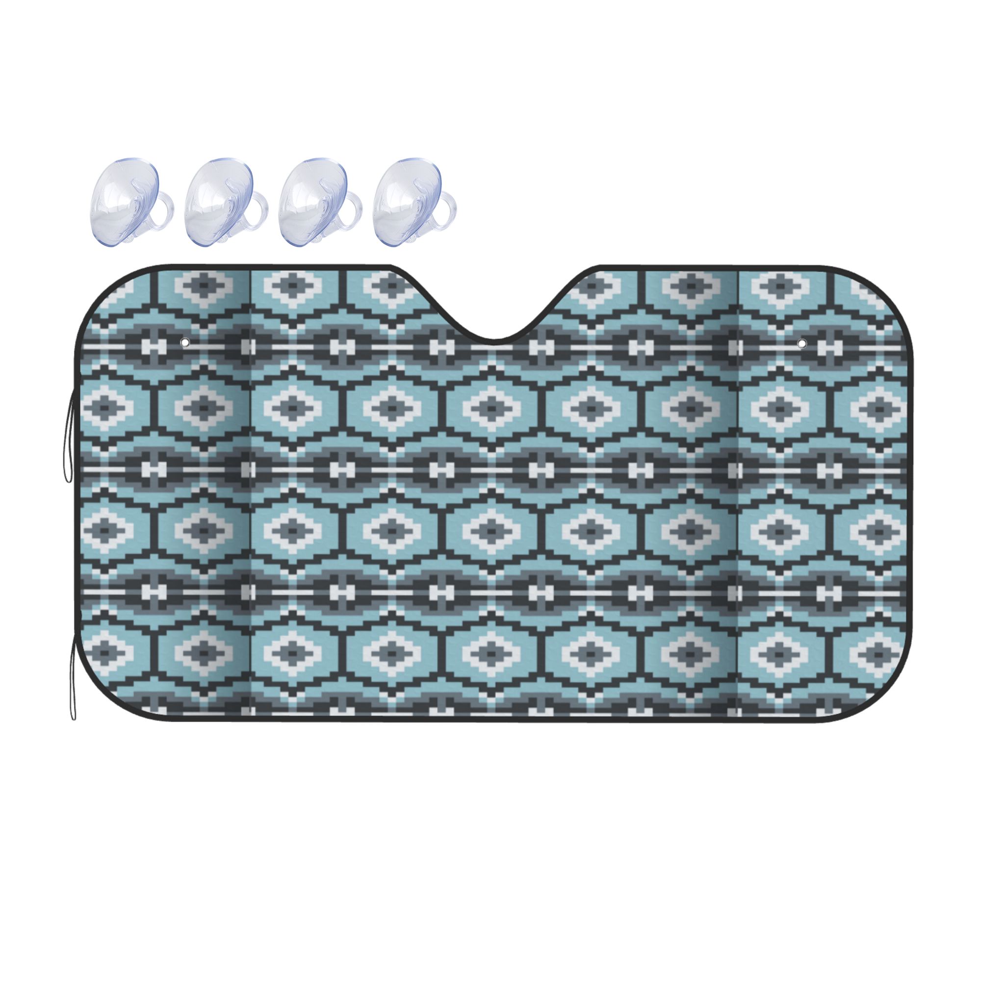 Vintage pattern background 1-Piece Car Front Window Sunshade-Foldable ...