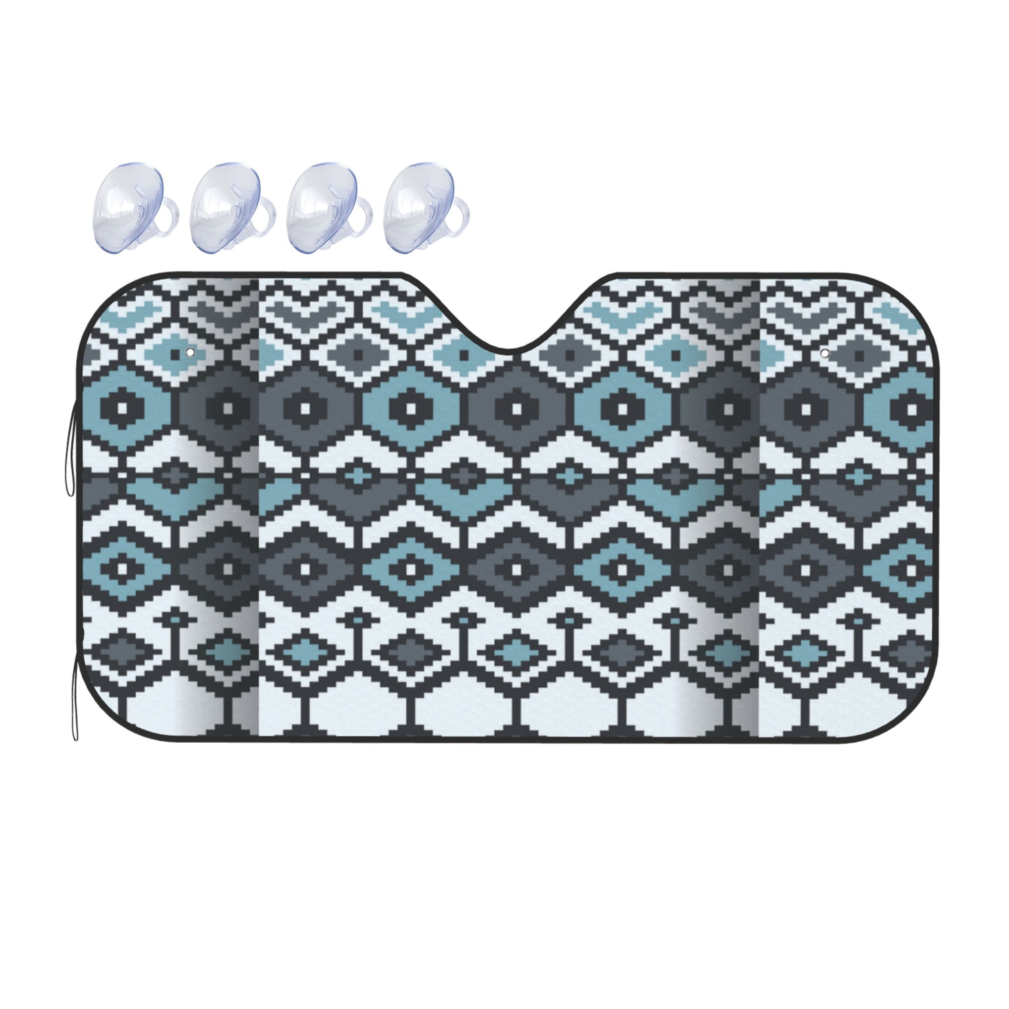 Vintage pattern background 1-Piece Car Front Window Sunshade-Foldable ...