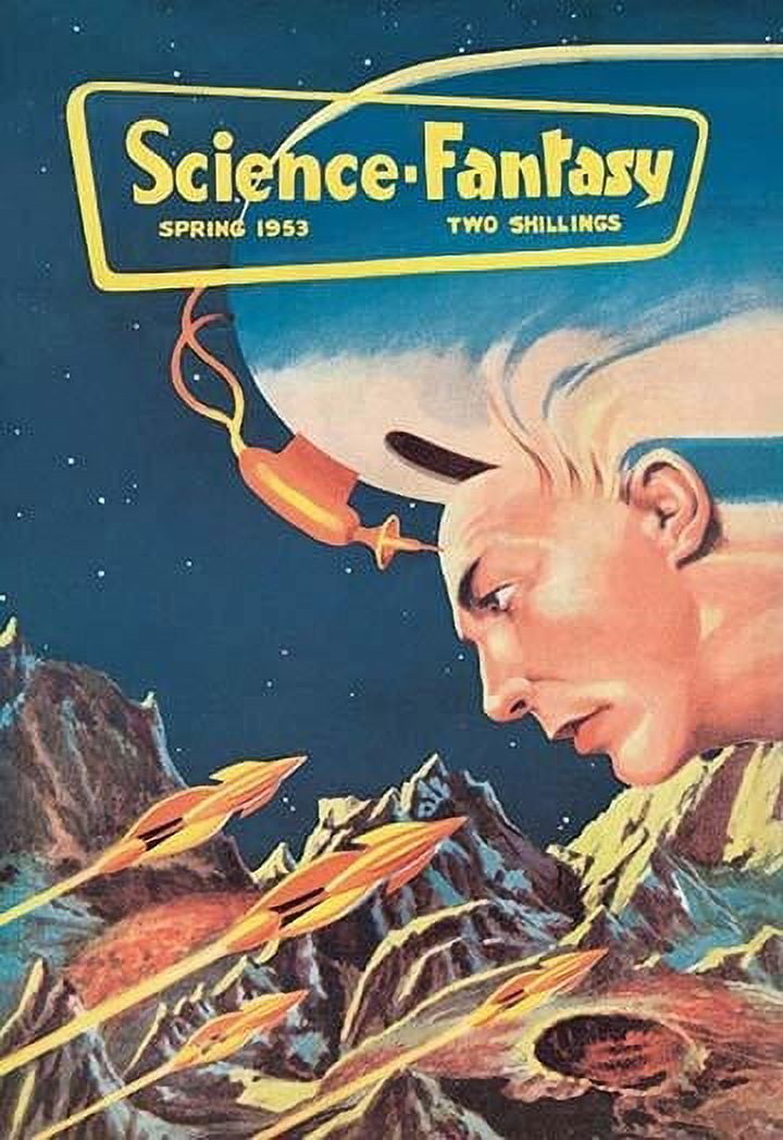 Vintage Science Fiction Pulp Magazine Cover Art For Science Fantasy
