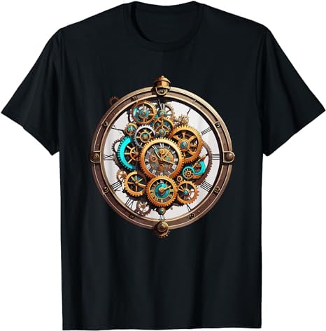 Vintage steampunk clock gears steampunk T-Shirt - Walmart.com