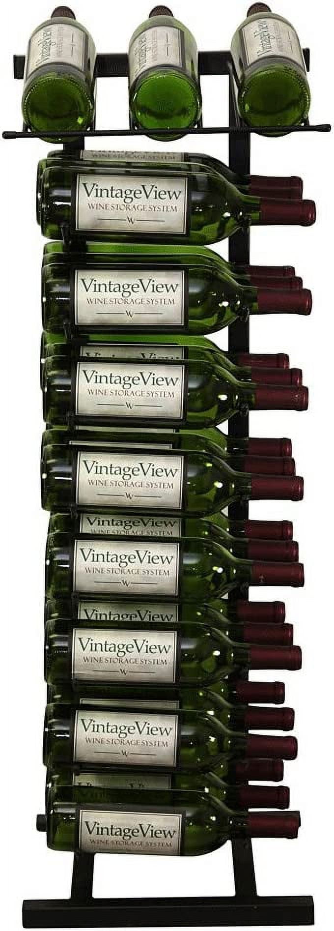 VintageView Point of Purchase Diplay - 27 Bottle Floor Wine Rack (Satin ...