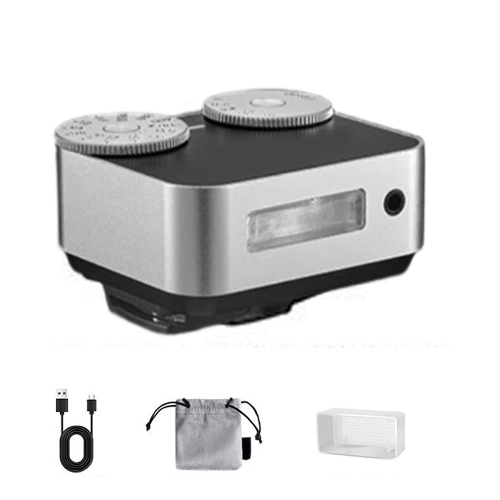 Vintaged Style Double Dials Mini Flash With 7 Power Level Manual Auto ...