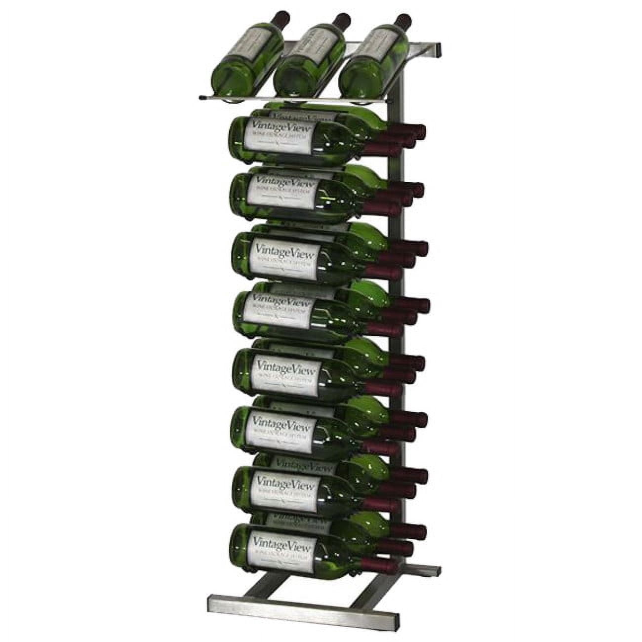 Vintageview Wpop 27-Bottle Point Of Purchase Display Rack - Nickel ...