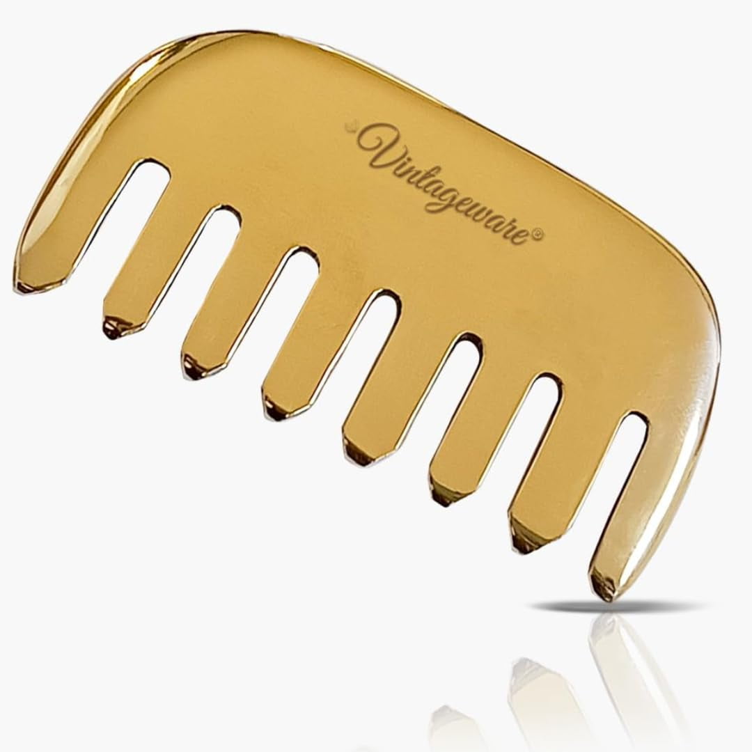 Vintageware® Kansa Comb Massager for Hair Growth & Scalp Massage ...