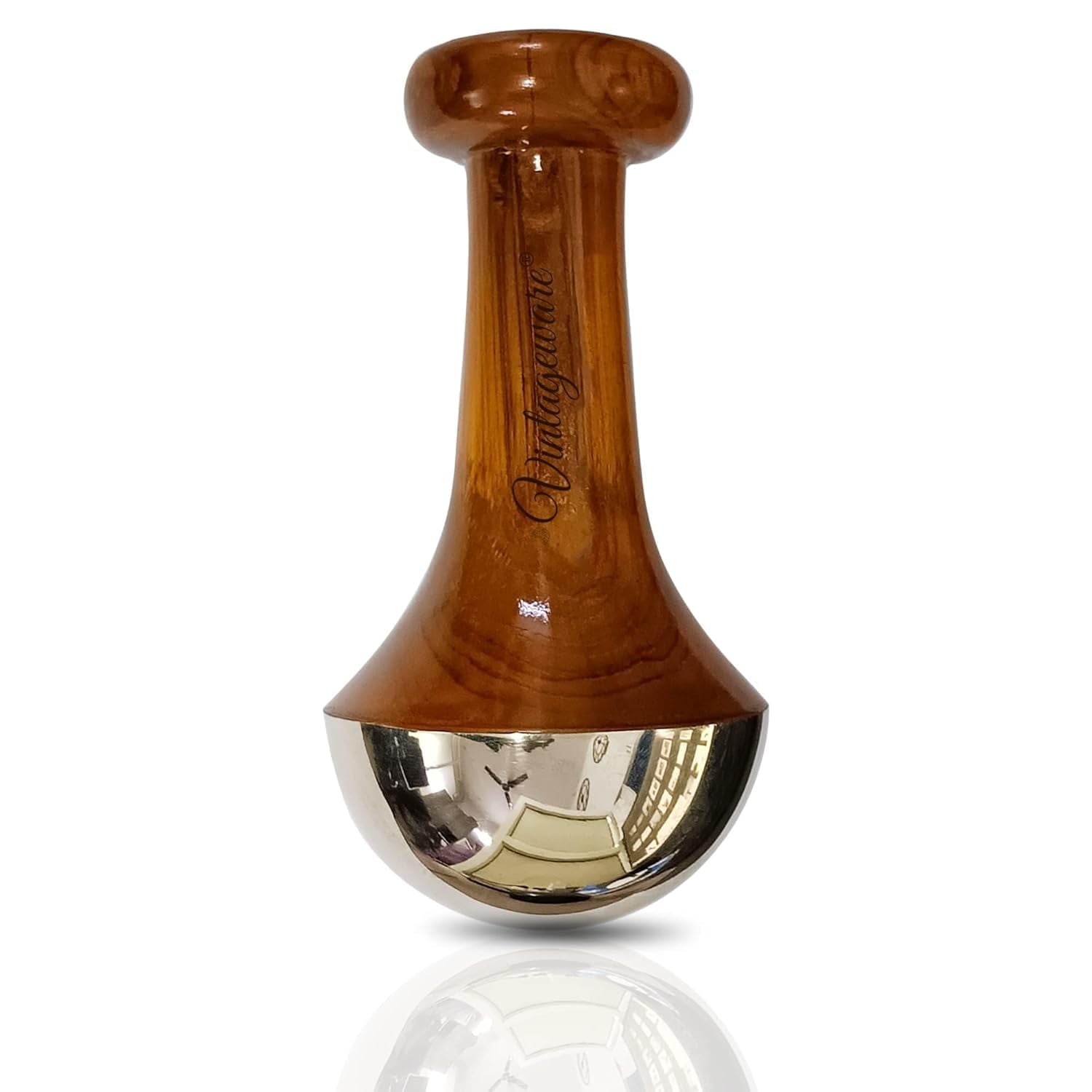 Vintageware® Luxury Acupressure Kansa Wand Massager With Teak Wood ...