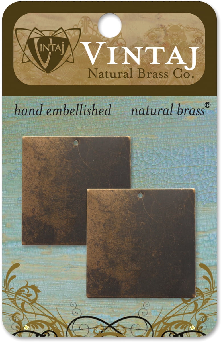 Vintaj Metal Altered Blanks 2/pkg-square - Walmart.com