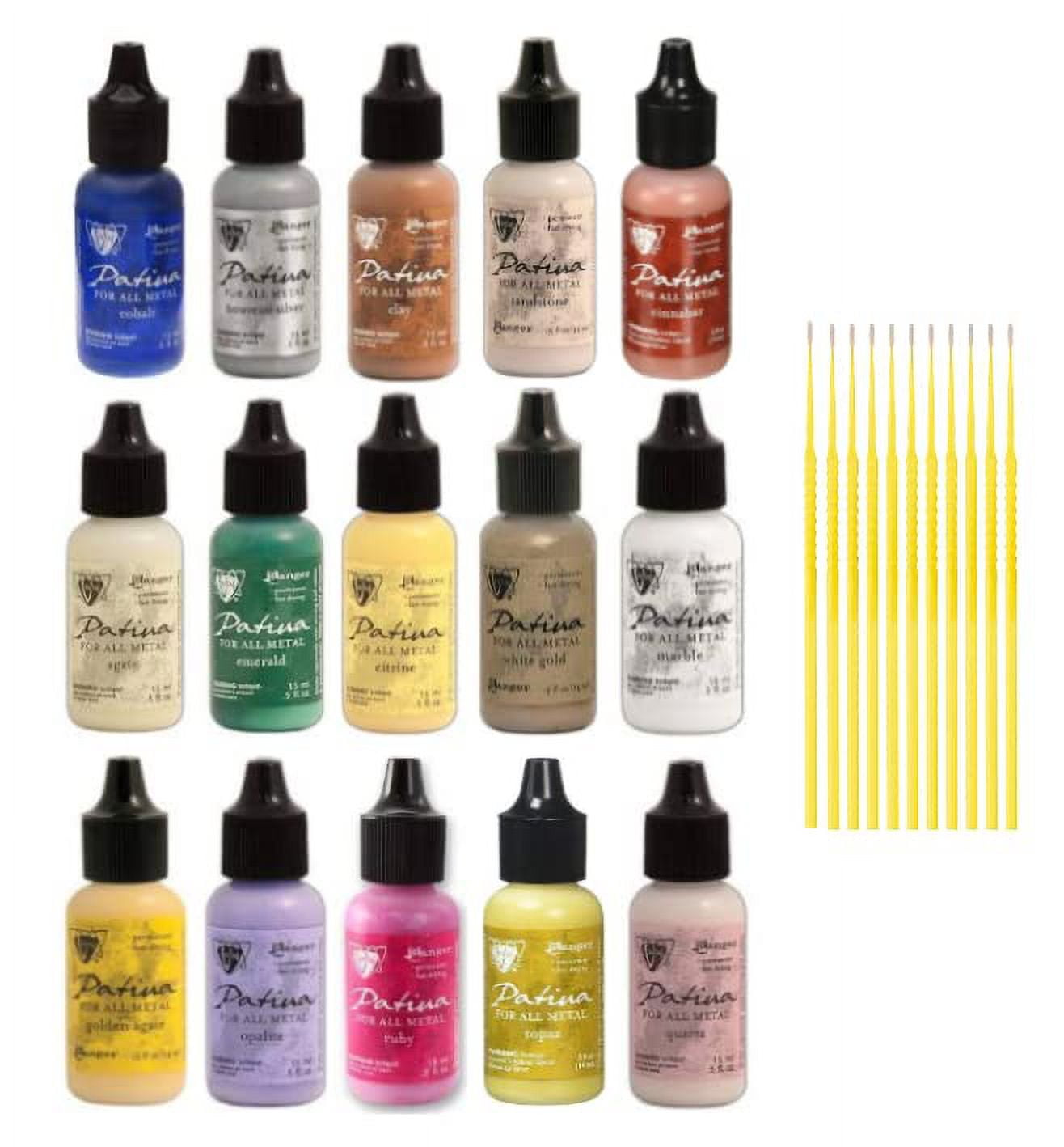 Trebbies Vintaj Patina Bundle, Opaque Inks for Metals and Jewelry, Fast Drying Satin Finish ...