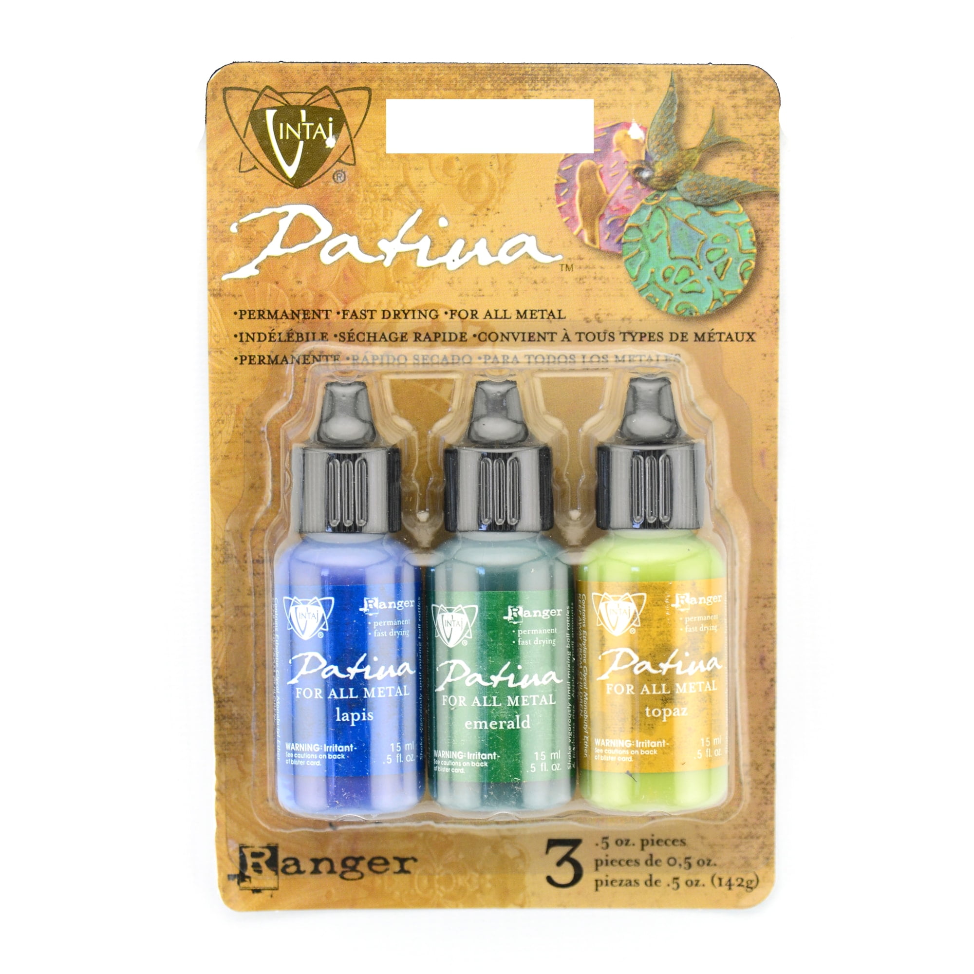 Vintaj Patina Kit-Lapid; Emerald & Topaz - Walmart.com