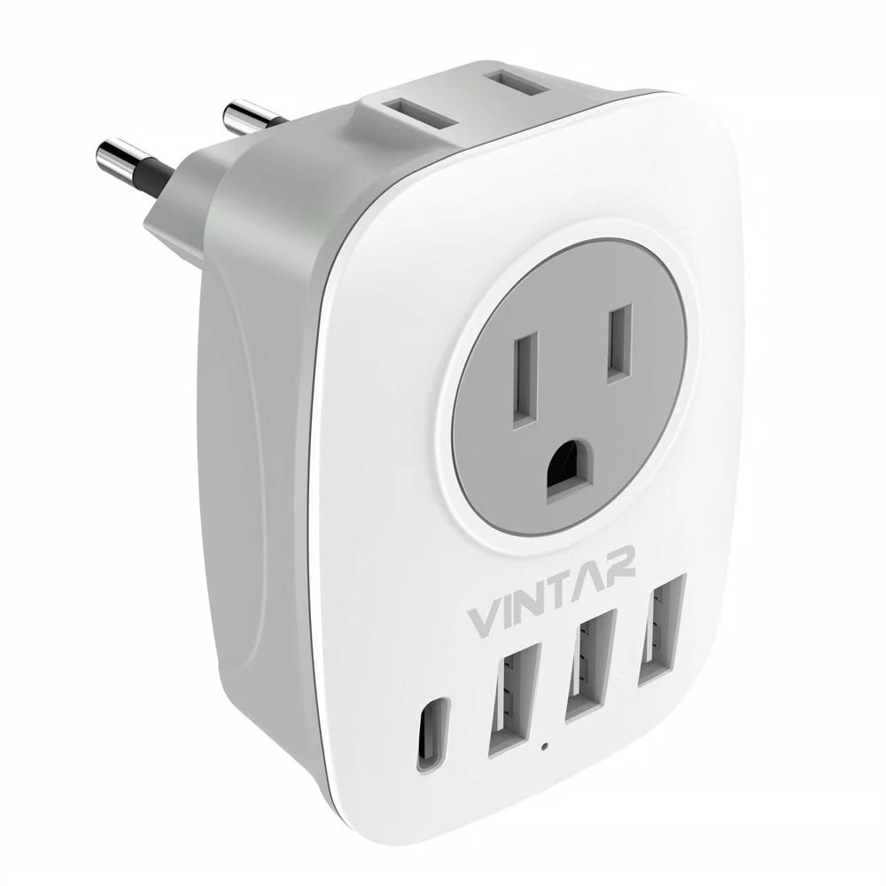 Vintar European Plug Adapter, International Travel Philippines | Ubuy