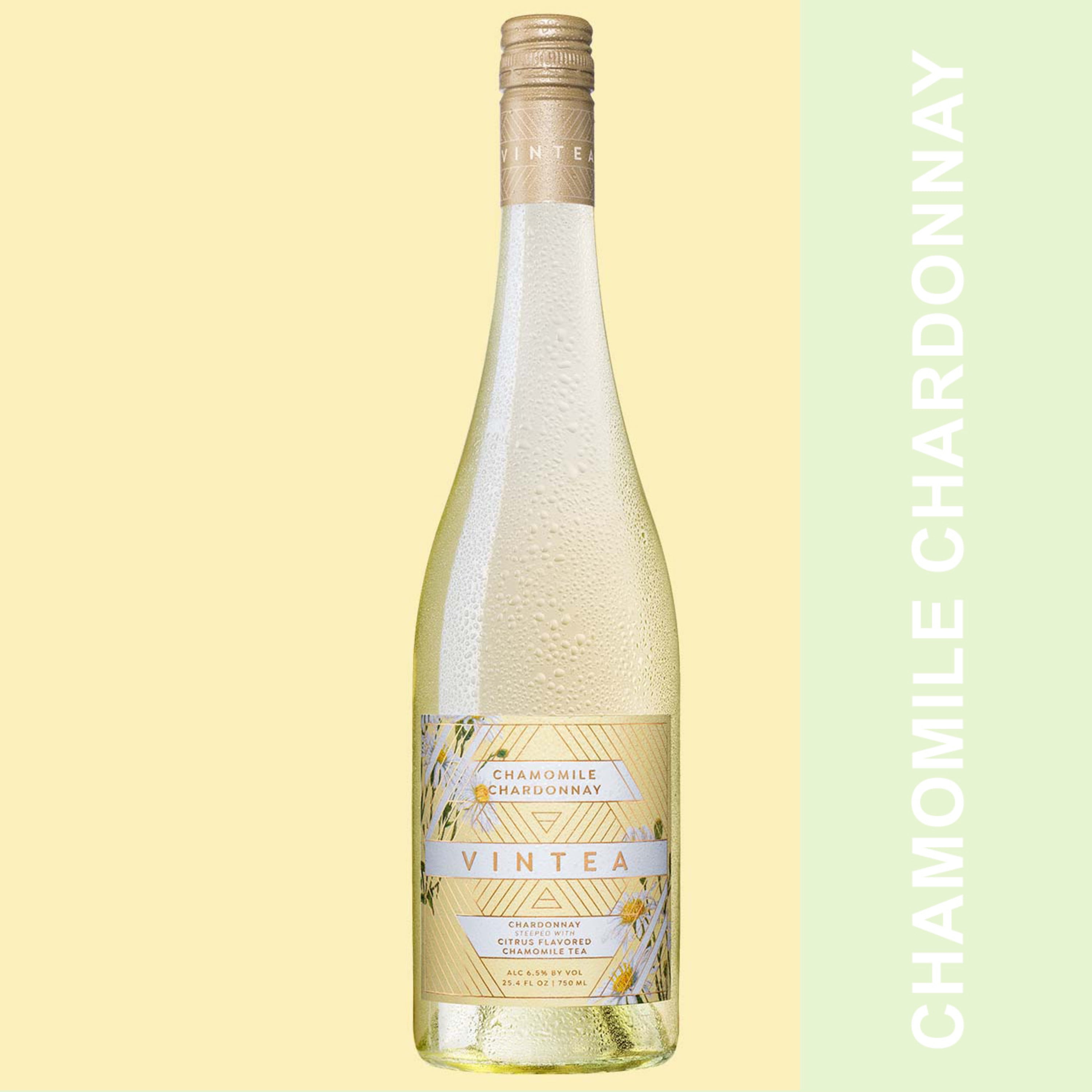Vintea Chamomile Chardonnay Chardonnay Tea Flavored Wine, 750 ml Bottle ...