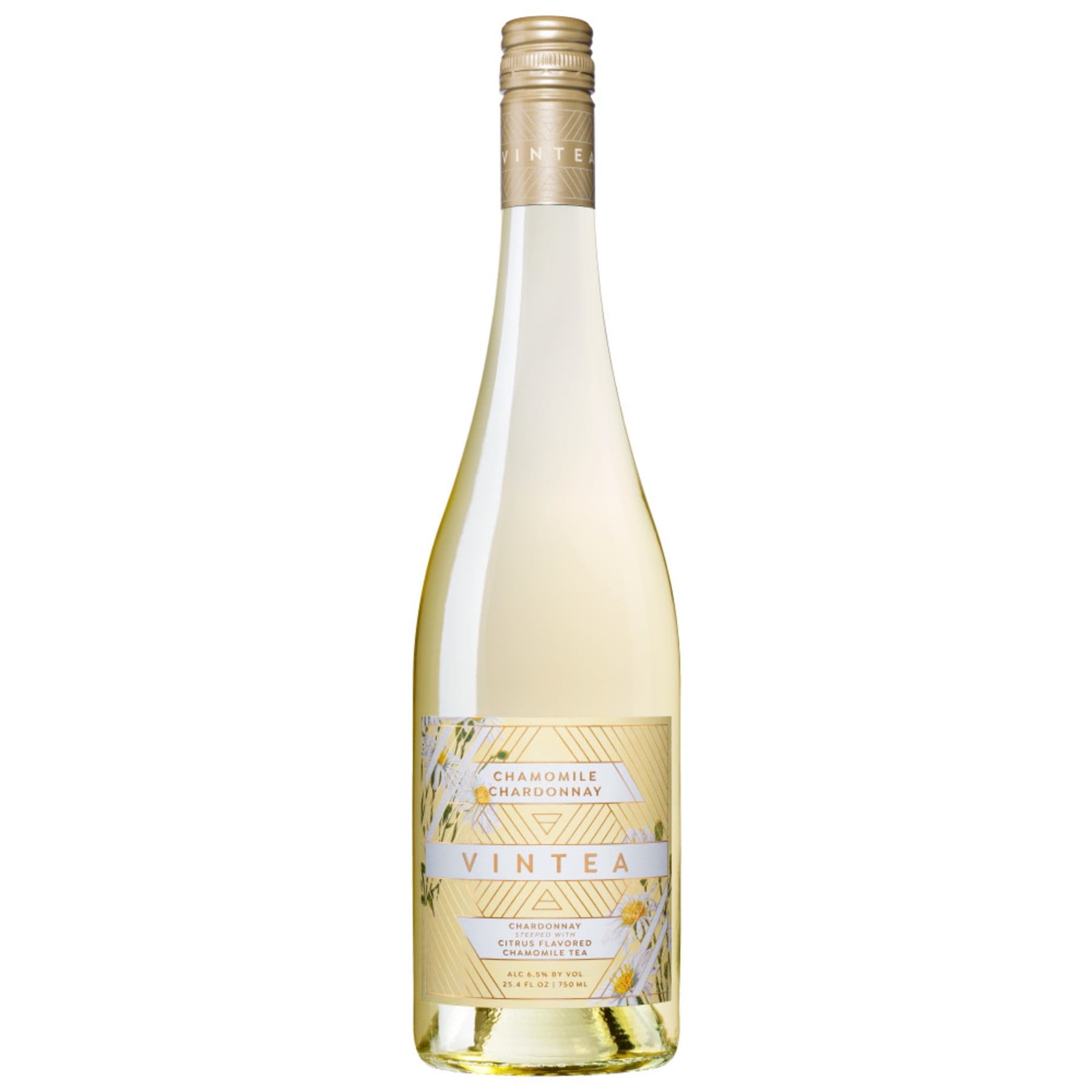 Vintea Chamomile Chardonnay Chardonnay Tea Flavored Wine, 750 ml Bottle ...