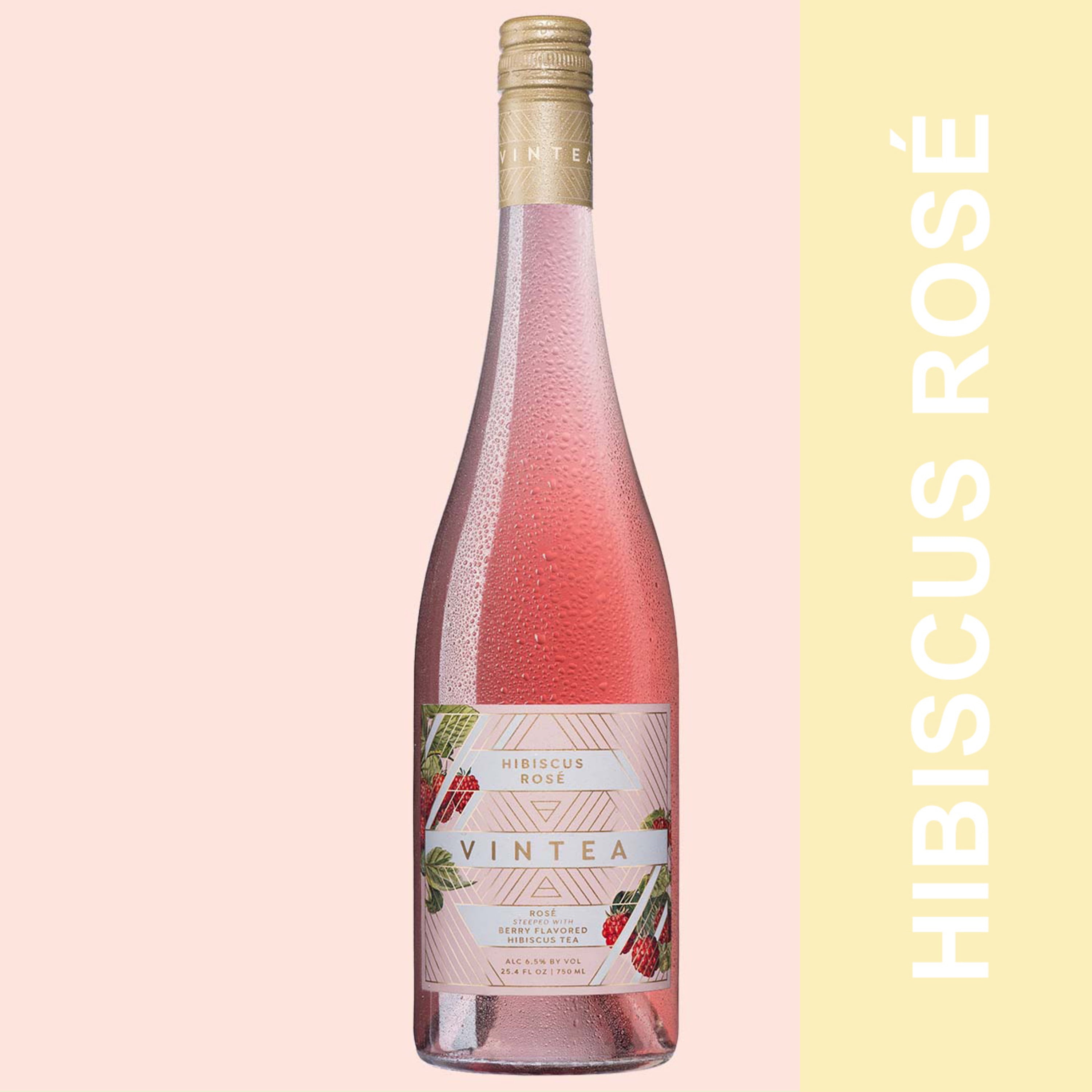 Vintea Hibiscus Rose Berry Flavored Wine, 750 ml Bottle, 7% ABV ...