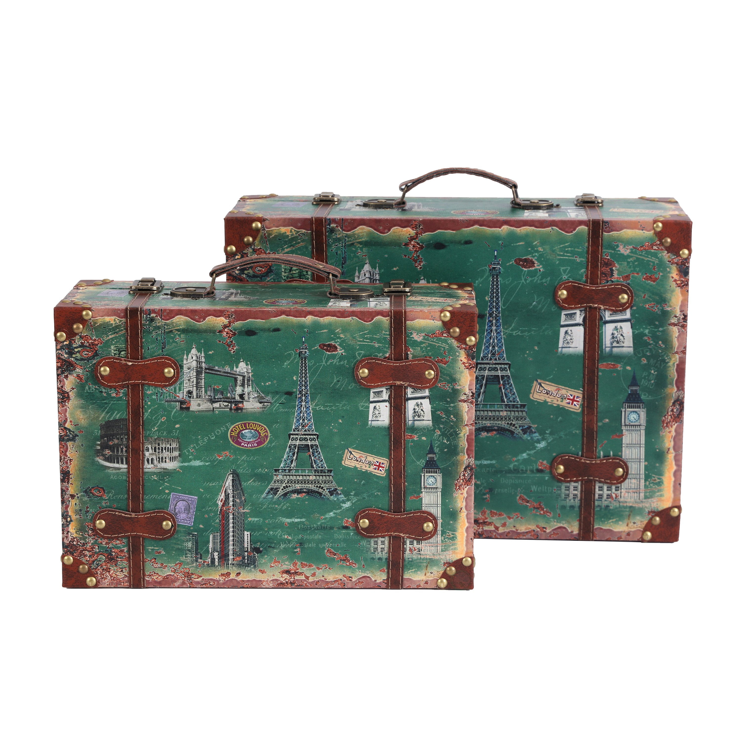 Vintiquewise QI003615.2 17 x 12 x 6 in. European Landmarks Vintage ...