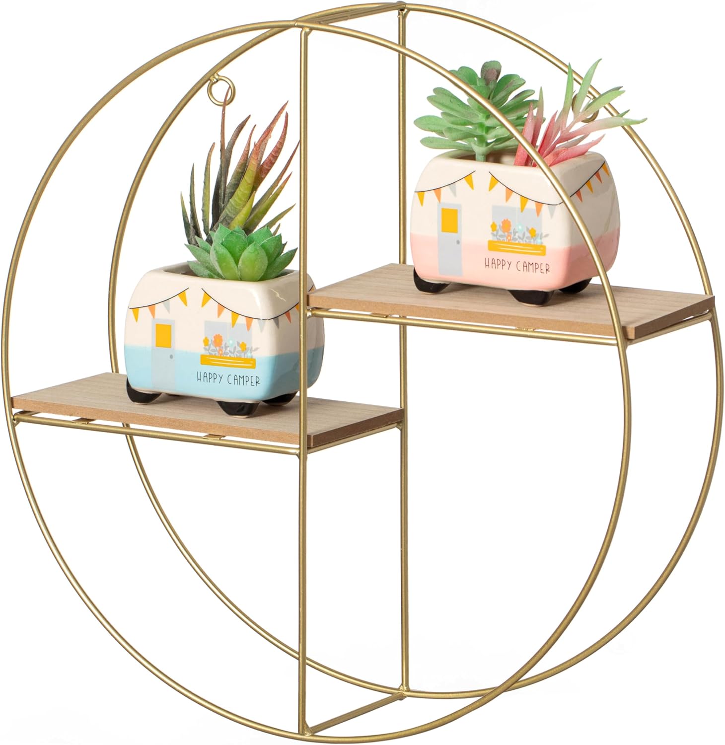 Vintiquewise Elegant 2-Tier Decorative Floating Circular Silhouette ...