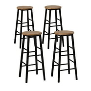 Andeworld 18 inch Stackable Metal Bar Stools, Set of 4, Rustic ...