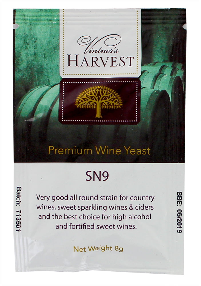 Vintner's Harvest Wine Yeast - SN9 8g treats 23L White & Country up to ...