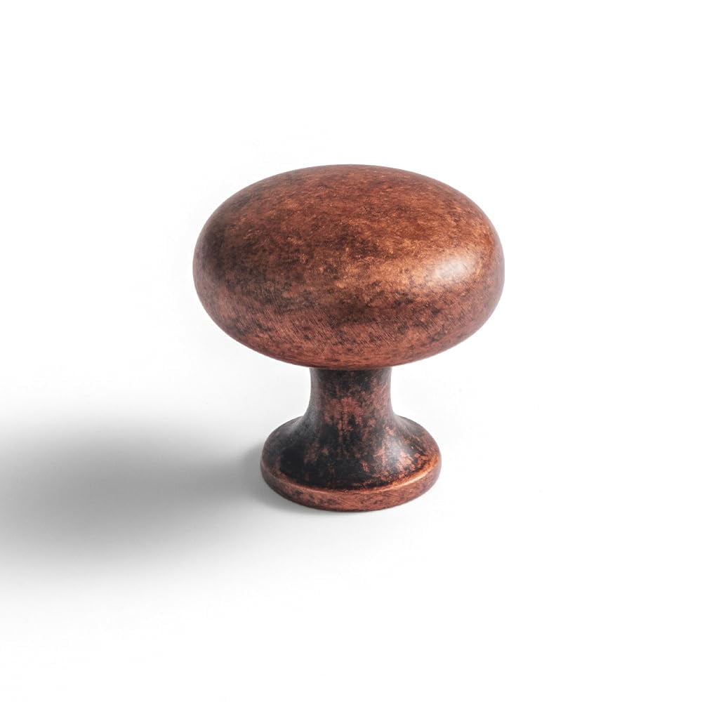 Vintretro Antique Copper Zinc Alloy Cabinet Knob - Single Hole Center ...