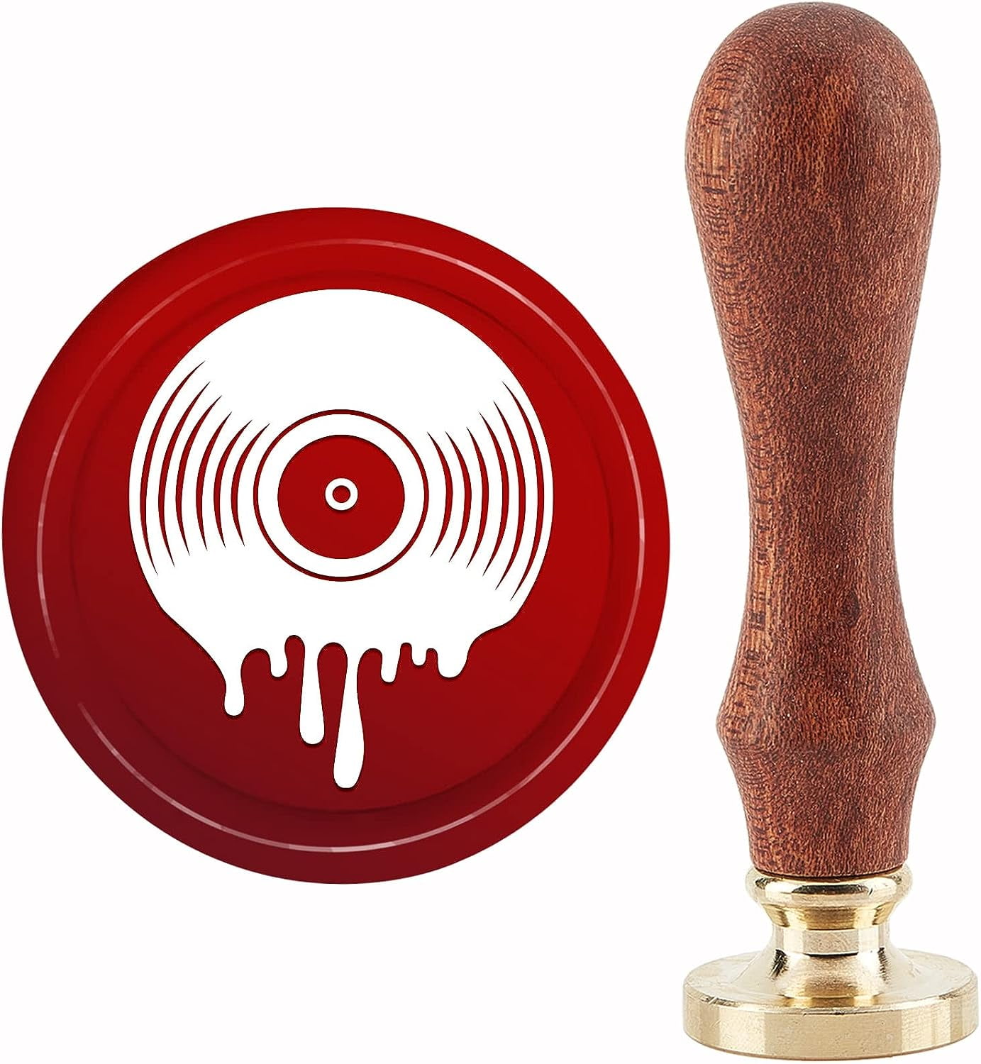 Viny Records Wax Seal Stamp Record Sealing Wax Stamps 30mm Retro ...