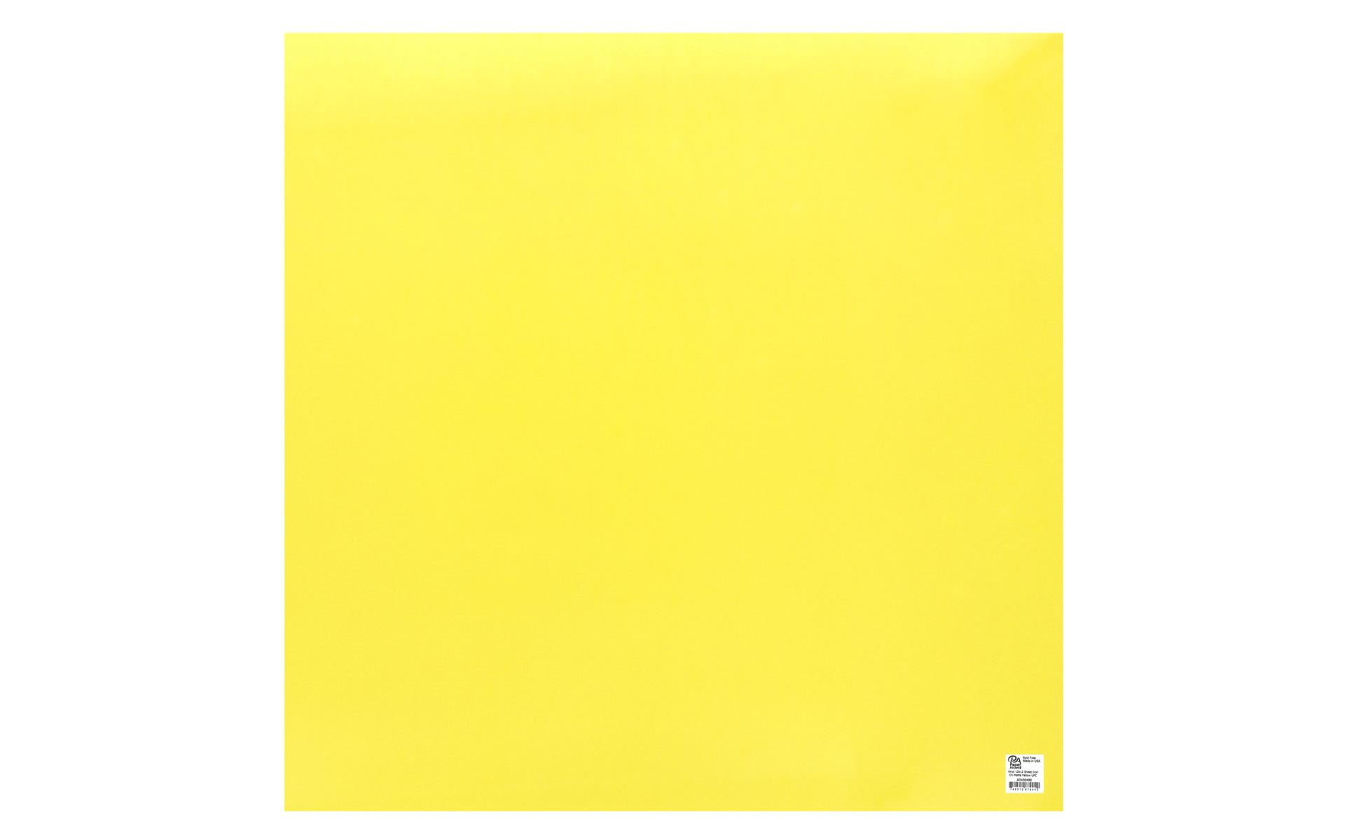 Vinyl 12x12 Sheet Iron On Matte 12pc Yellow UPC - Walmart.com