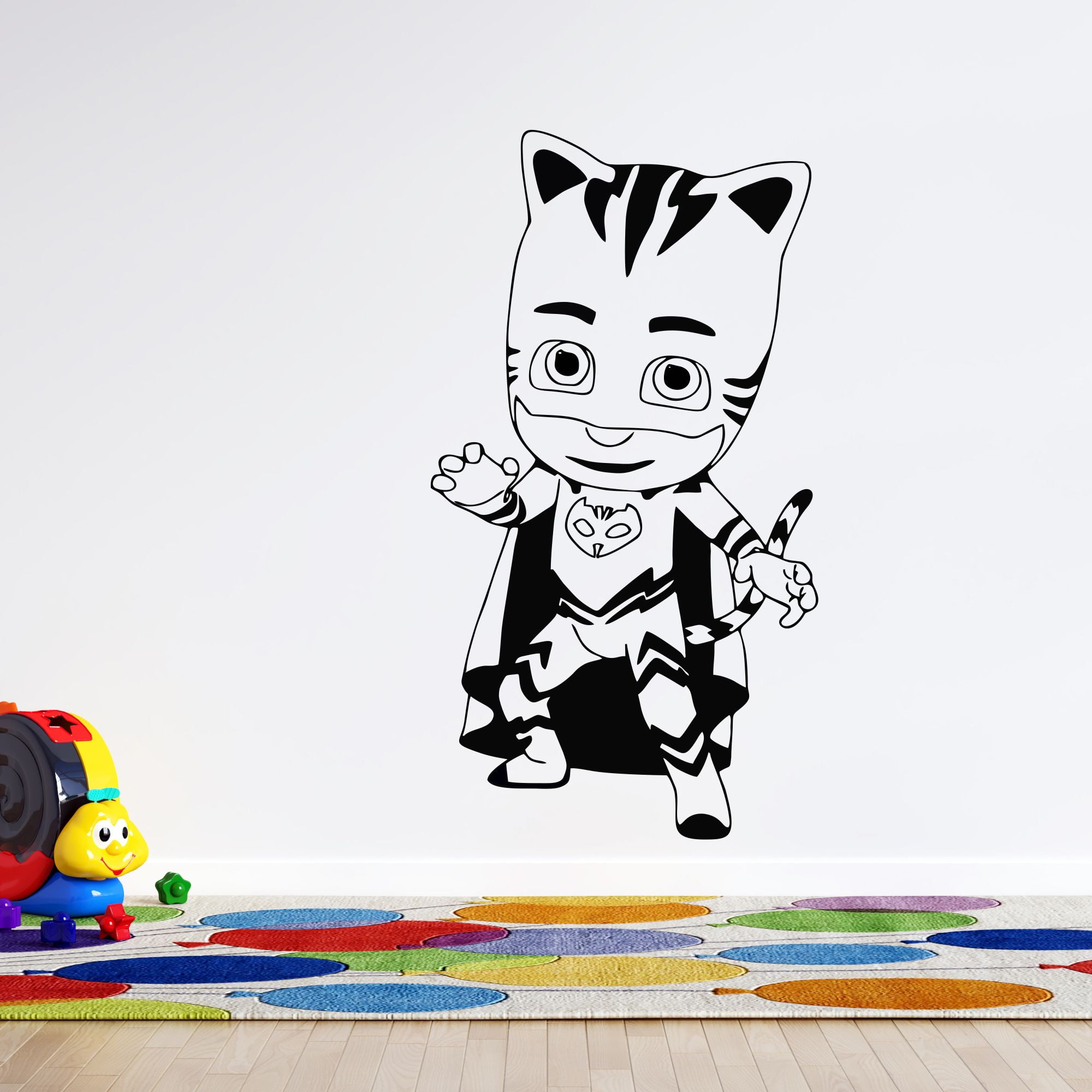 Vinyl Adhesive Hello Catboy PJ Masks Superhero 3D Cartoon Animation ...