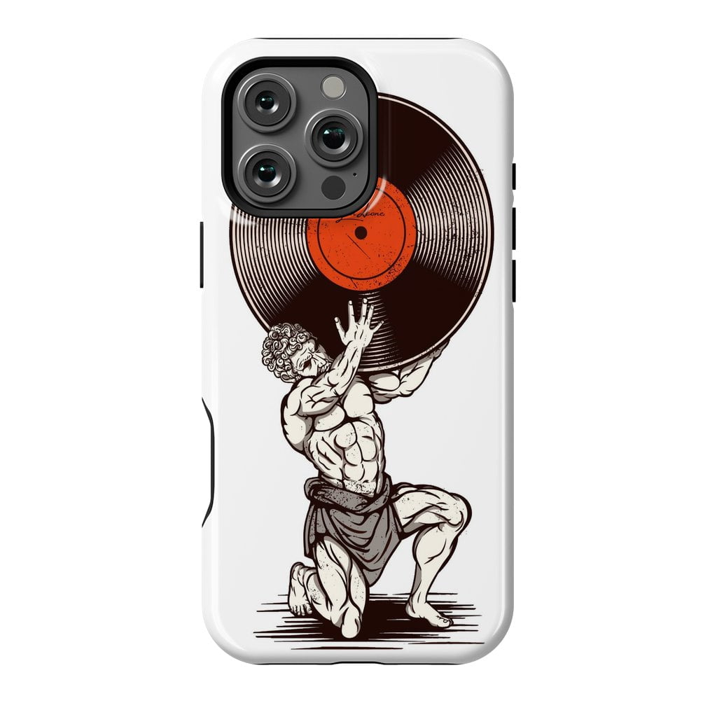 Vinyl Atlas Tough Case for 11/12/13/14/15/16 Pro Max, Retro Protective ...