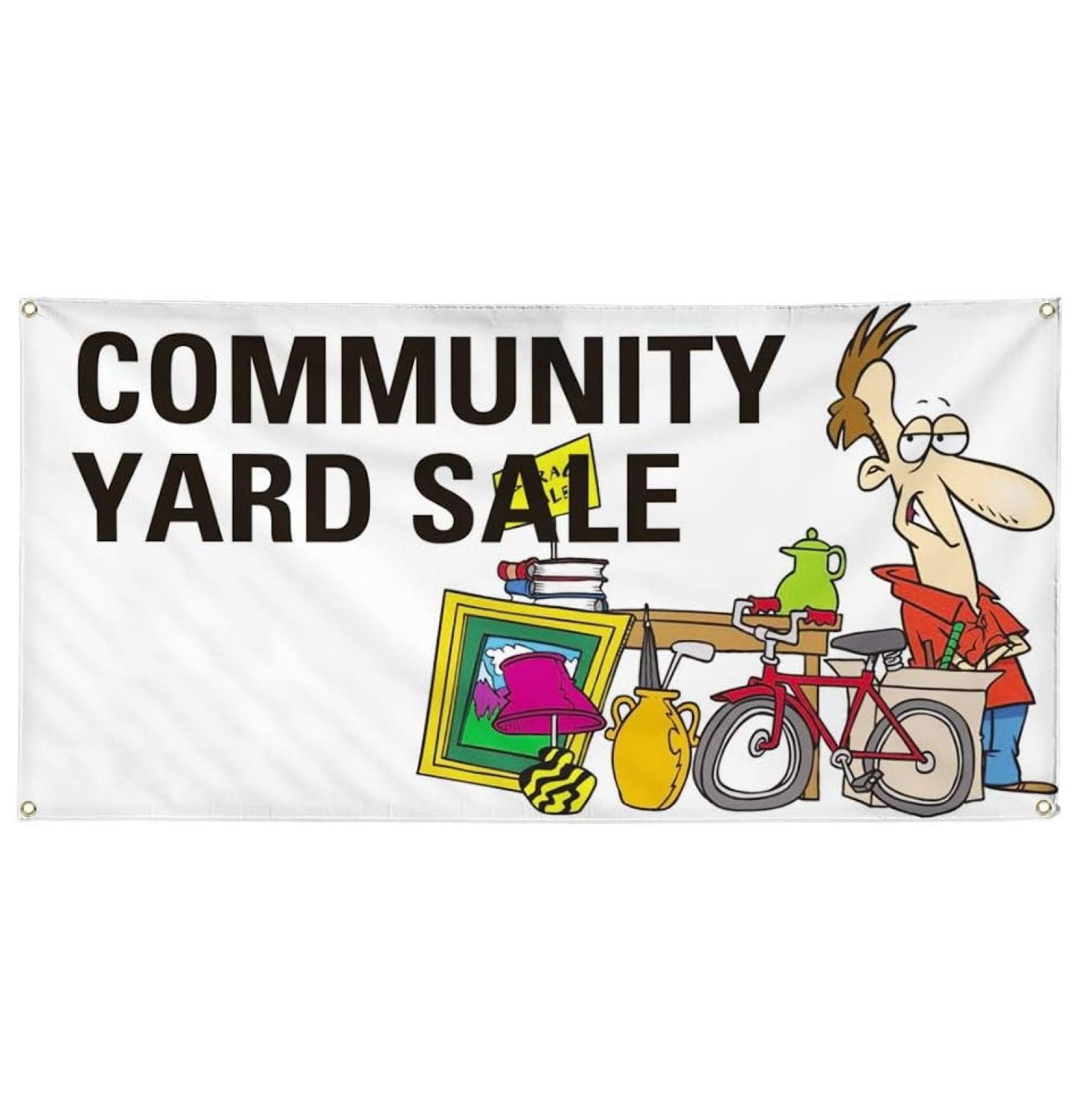 Vinyl Banner Multiple Sizes Community Yard Sale B Advertising Printing ...