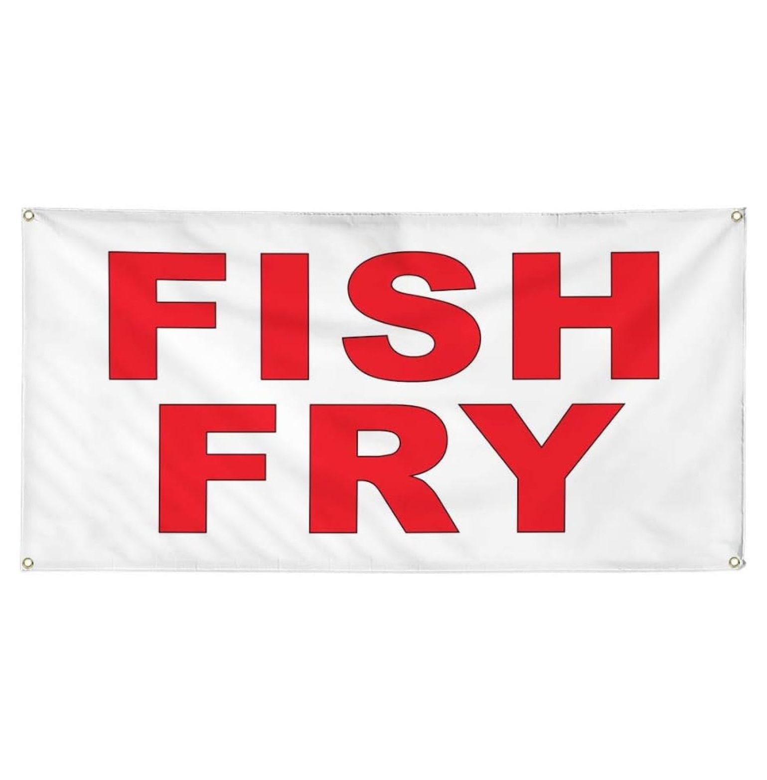 Vinyl Banner Multiple Sizes Fish Fry Red Food Bar Restaurant Truck ...