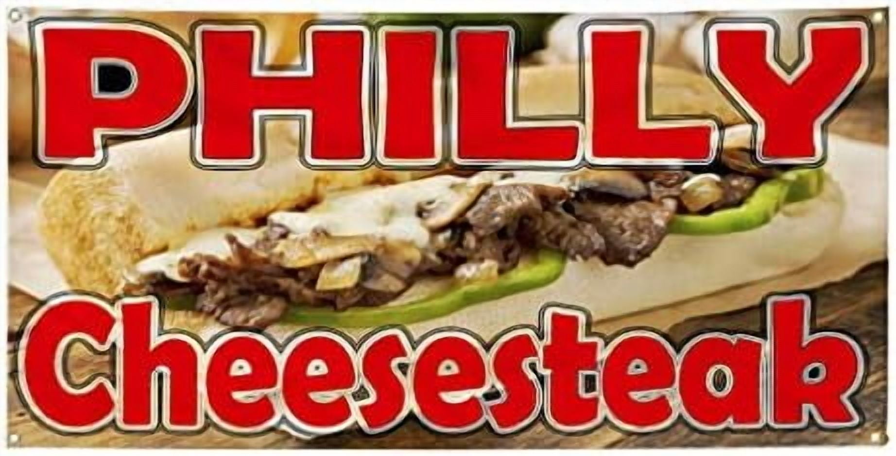 Vinyl Banner Multiple Sizes Philly Cheese Steak Restaurant Food Bar ...
