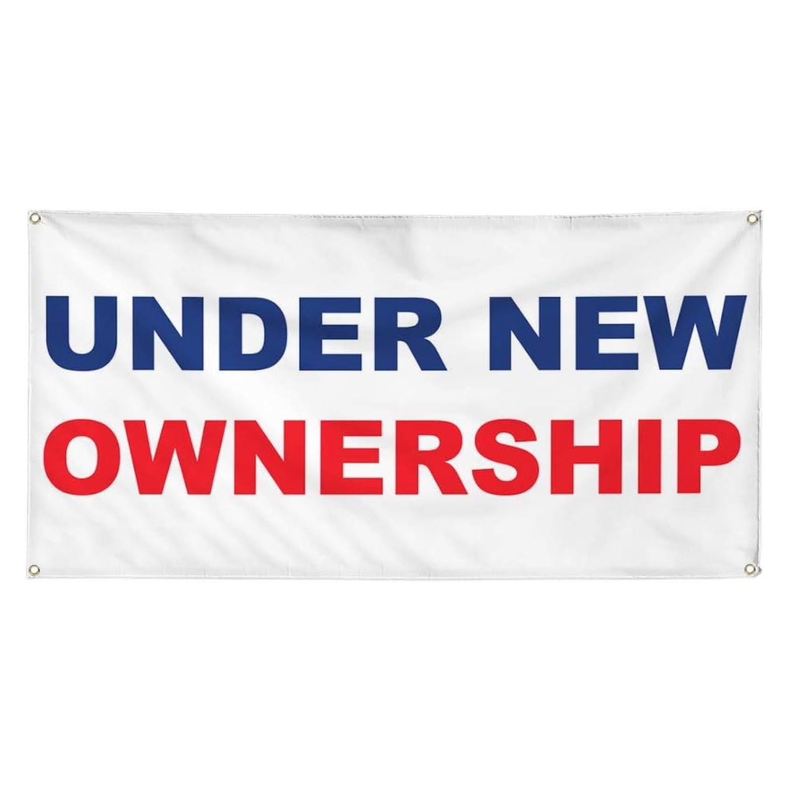 Vinyl Banner Multiple Sizes Under New Ownership Blue Red Business ...