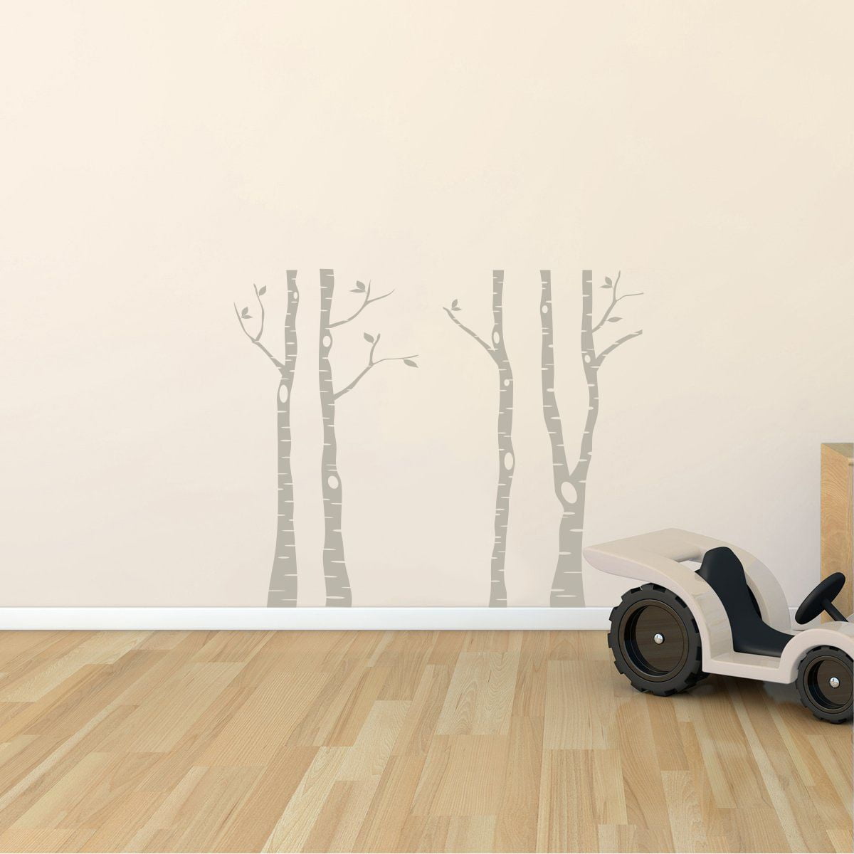 Vinyl Birch Tree Removable Home Art Shrubs Wall Decoration | 28 Inches ...