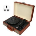 Vinyl Bluetooth Record Player 3 Speed Retro Portable Suitcase Record ...
