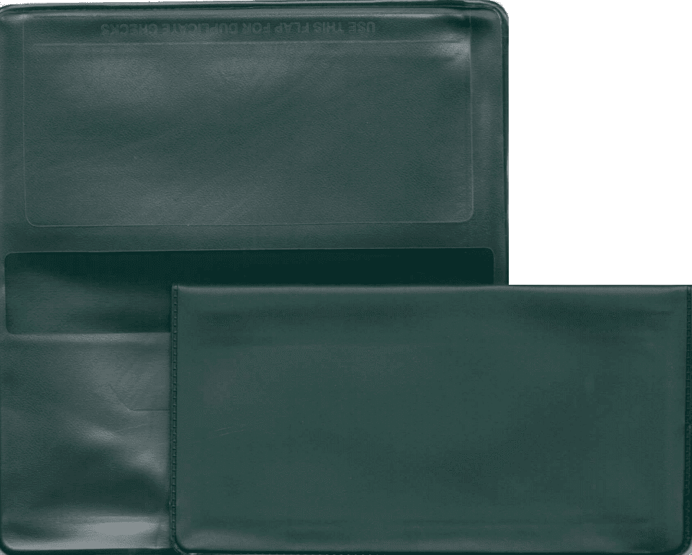 "Easy Read Register Vinyl Checkbook Cover for Top Tear Personal Checks ...